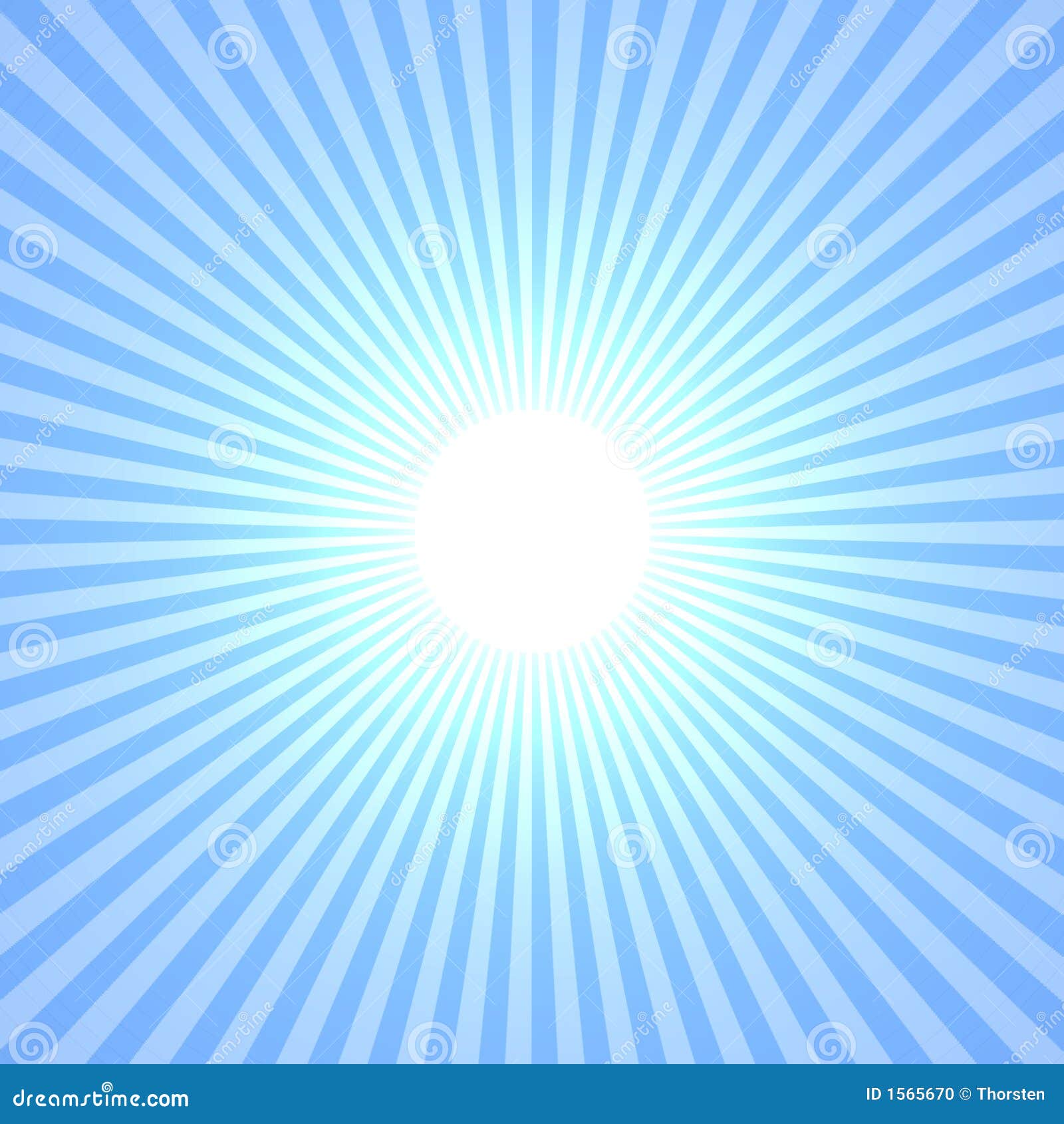 Blue Sun stock illustration. Illustration of colour, burn - 1565670