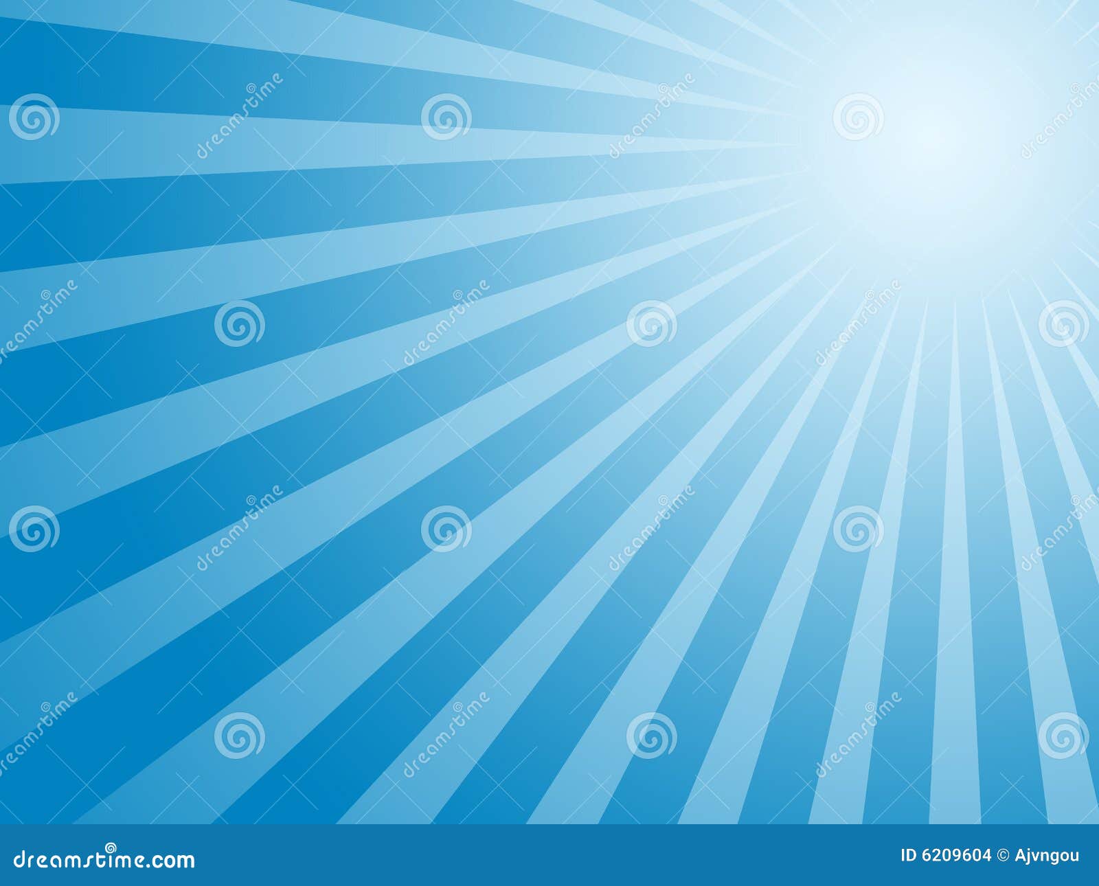 Blue sun background stock illustration. Illustration of fuzzy - 6209604