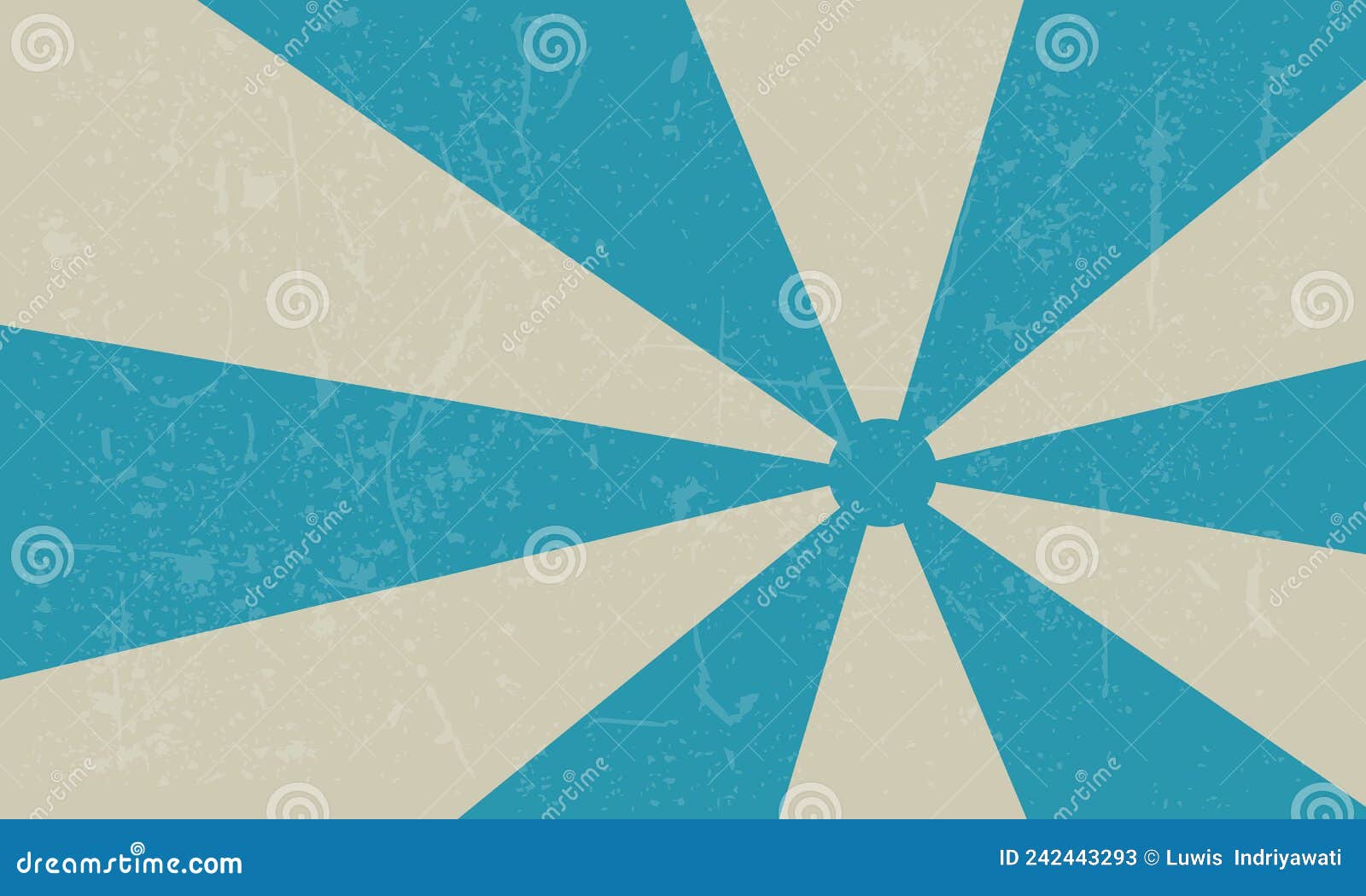 Blue Sun Burst Retro Background Vector, Abstract Vintage Background ...