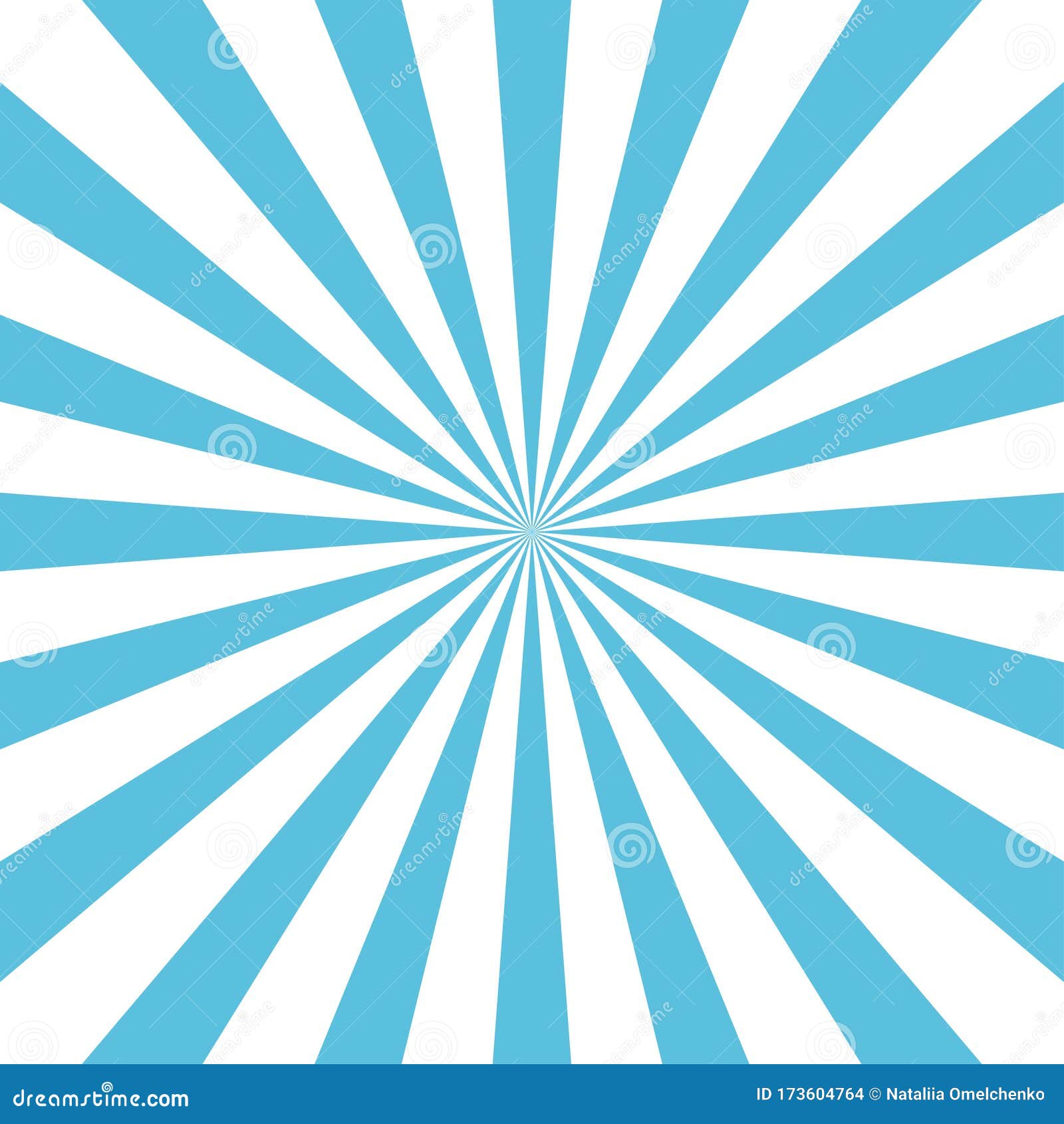 Blue Sun Rays Background Vector Stock Illustration - Illustration of ...
