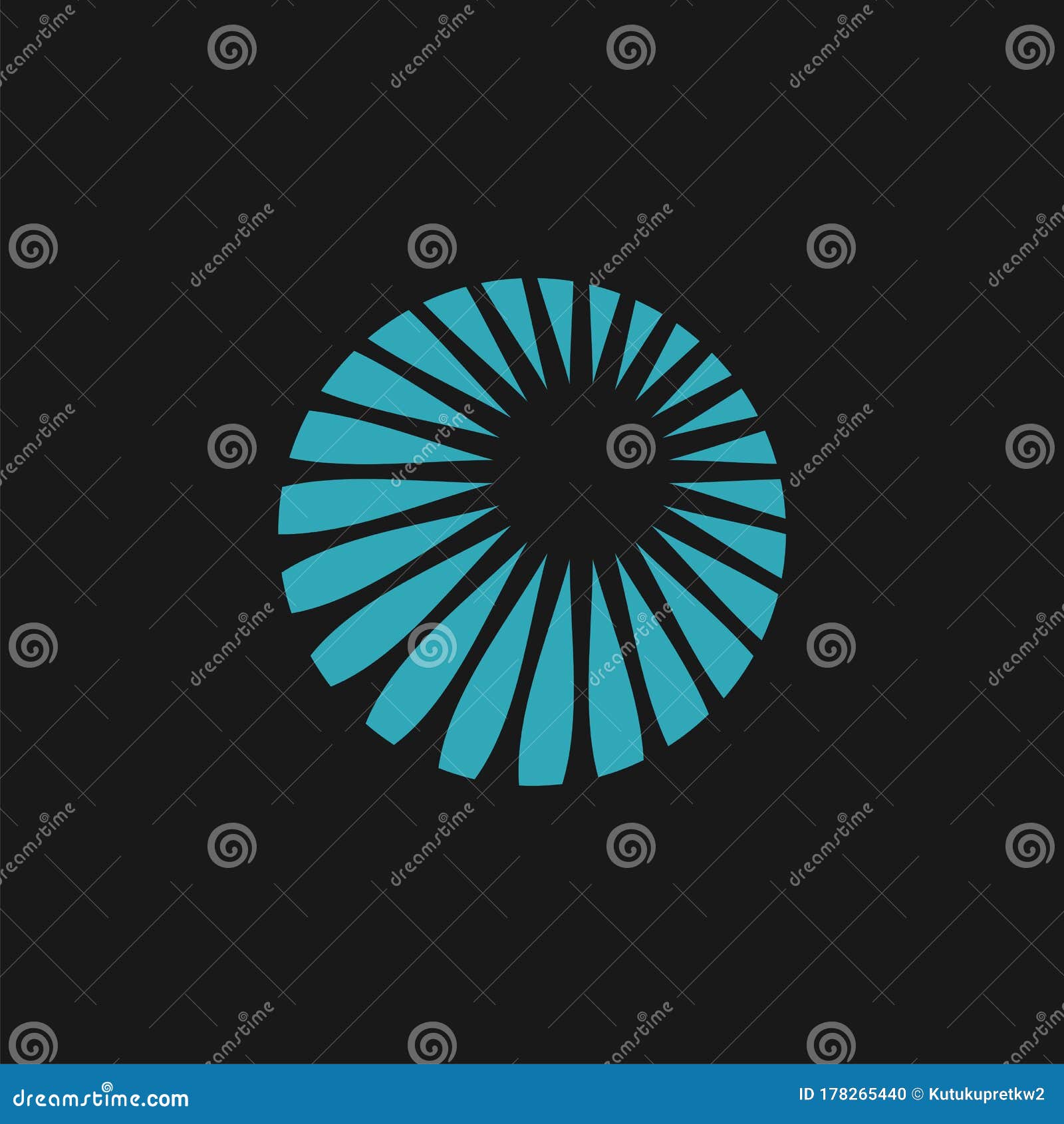 Blue Sunburn Circle Logo Template Illustration Design. Vector EPS 10 ...