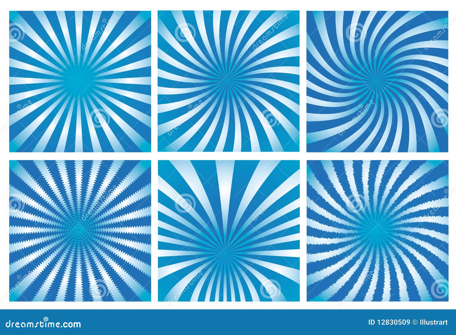 Red Blue Sunburst. Cartoon Vector | CartoonDealer.com #87854397
