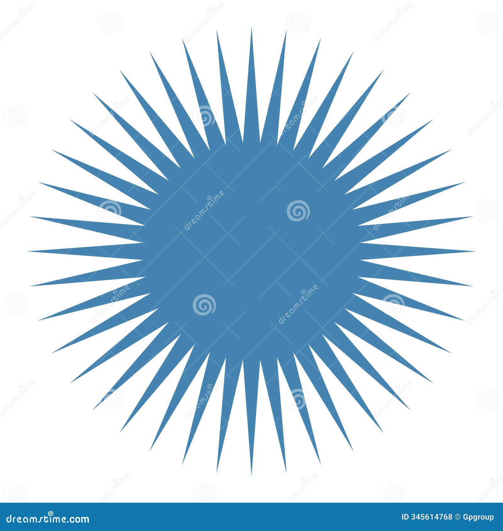 Sunburst Geometric Radial Element Stripes Background. Set Of Radial ...