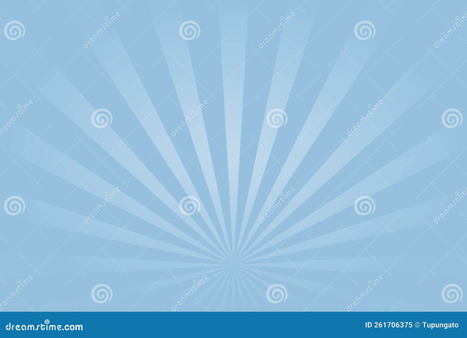 Blue Sunburst Pattern Background Stock Vector Illustration Of