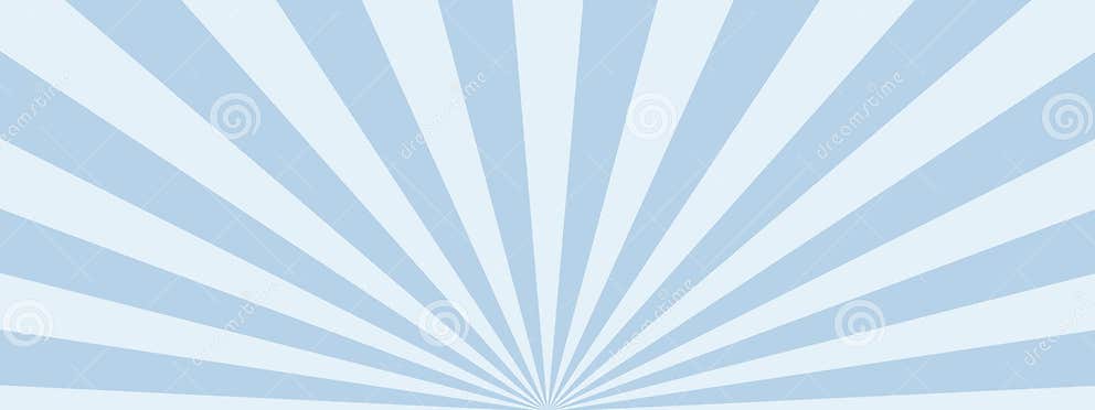 Blue Sunrise Sunbeam Rays, Lines Background Stock Vector - Illustration ...