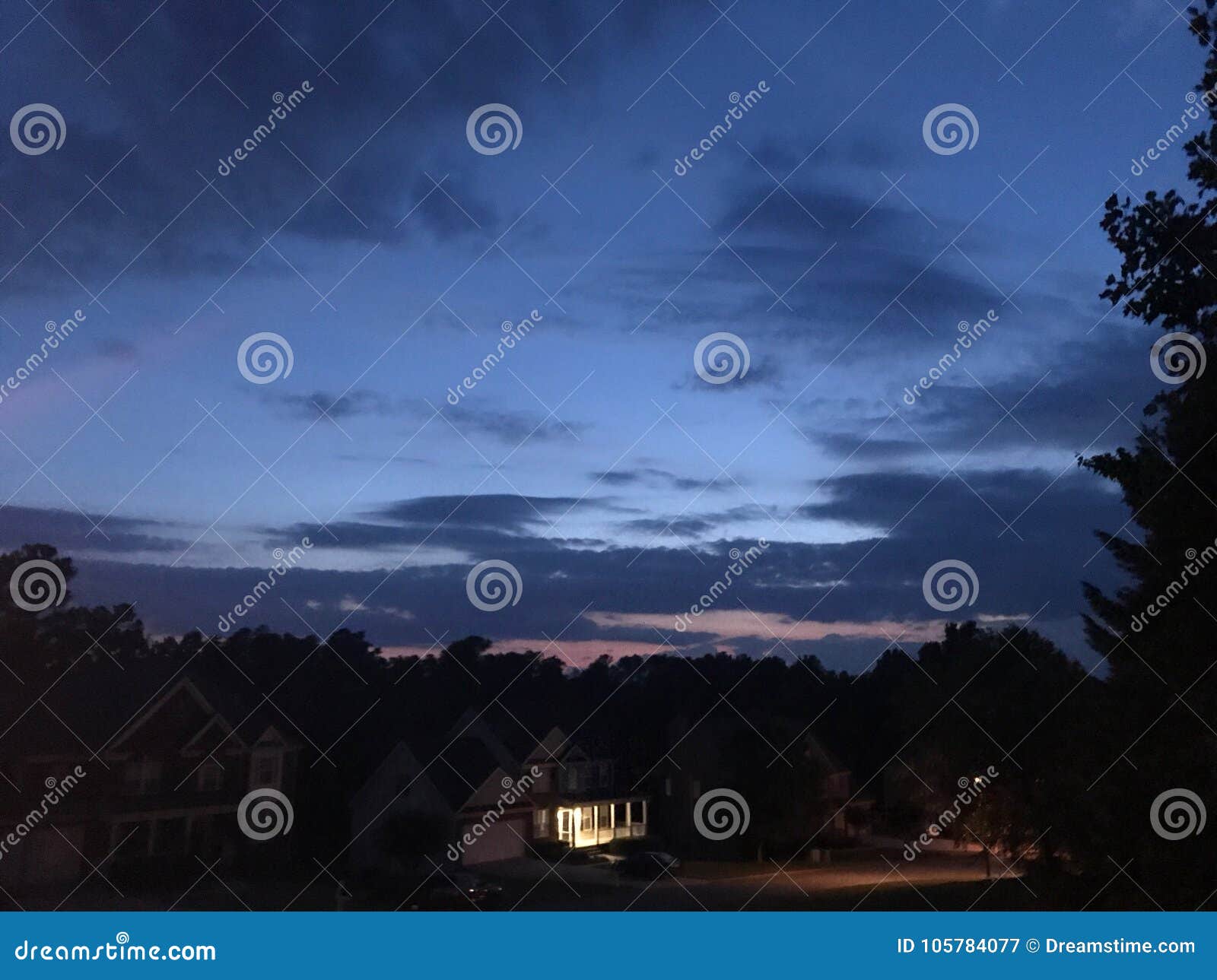 Blue sunset stock image. Image of night, sunset, pretty - 105784077