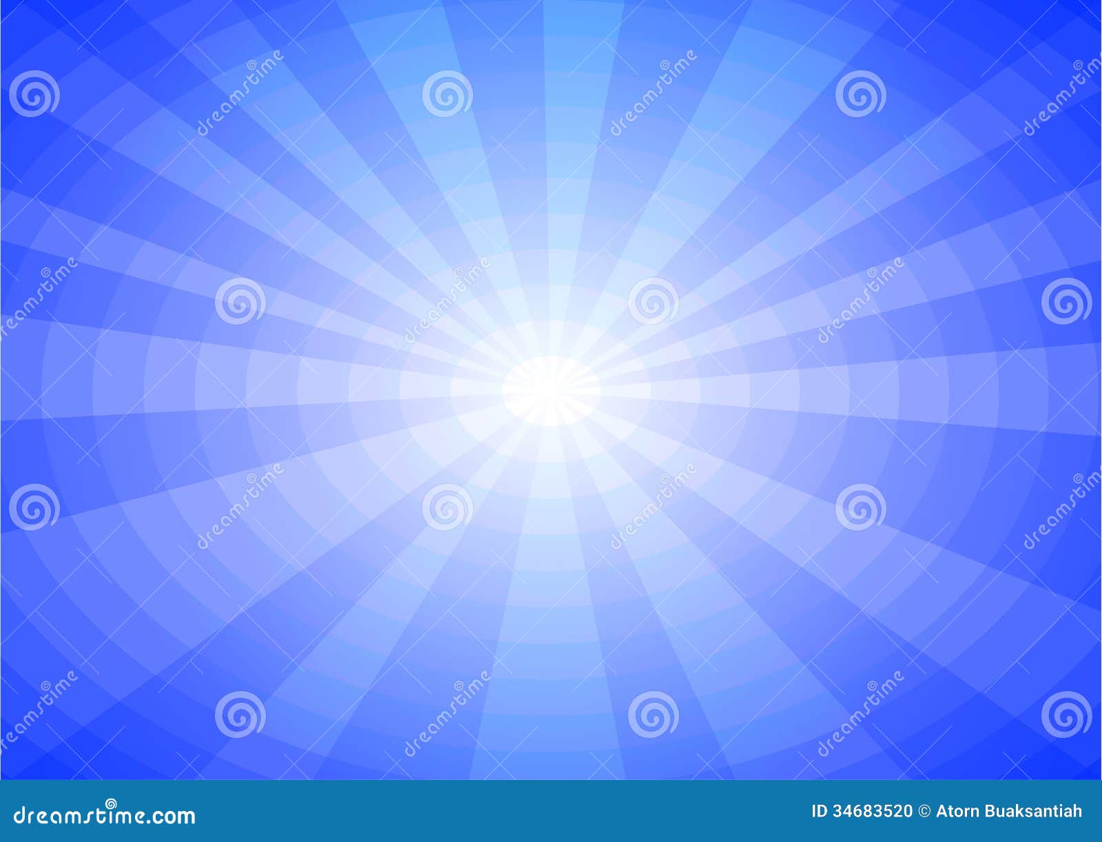 Blue Sunshine background stock illustration. Illustration of concept ...