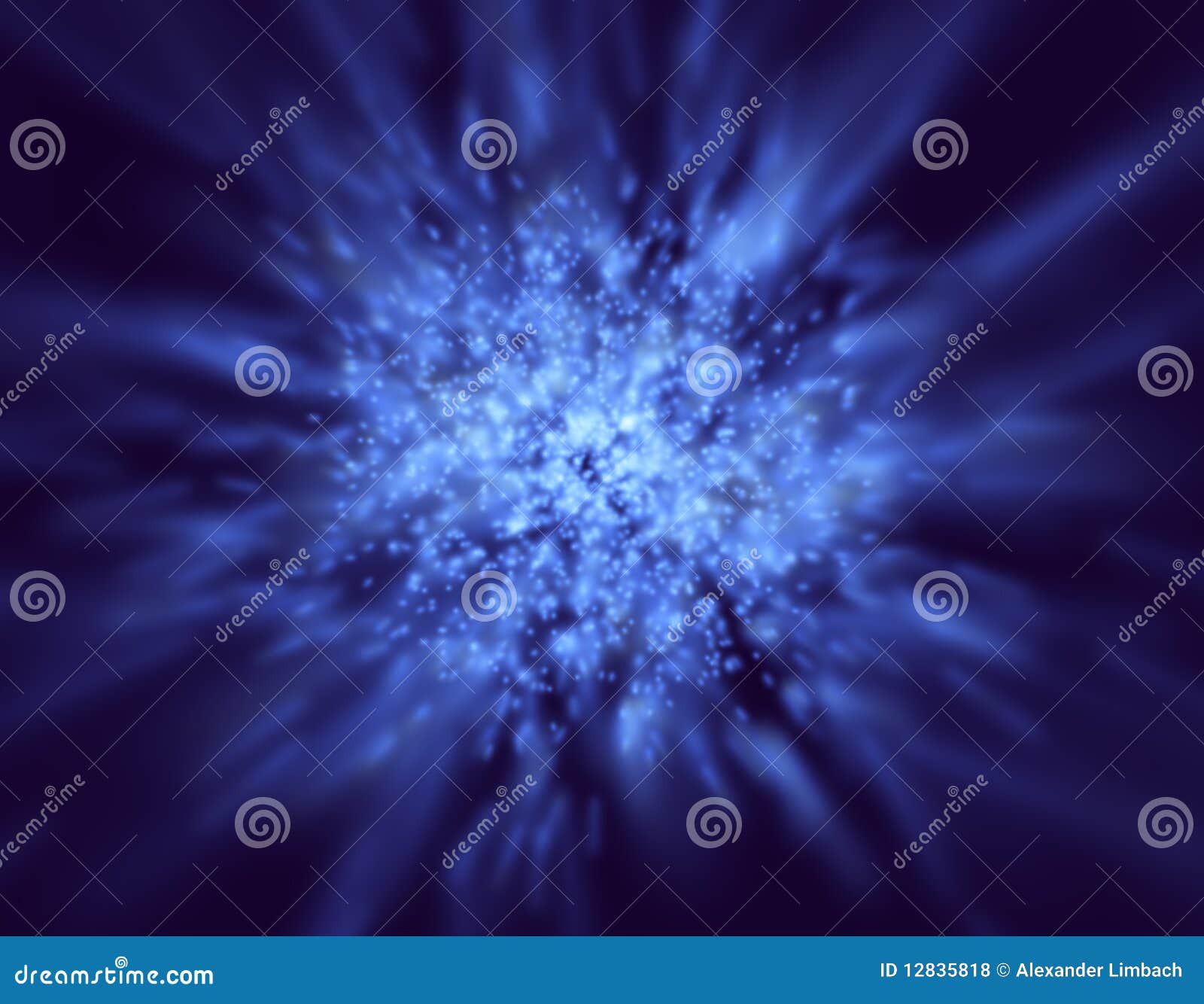 Blue Supernova Explosion Wallpaper