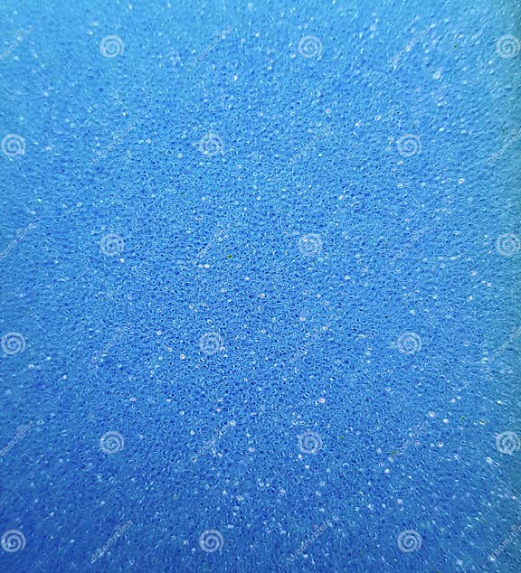 Blue Surface Background of Sponge. Cleaning Concept. Backdrop with Blue ...