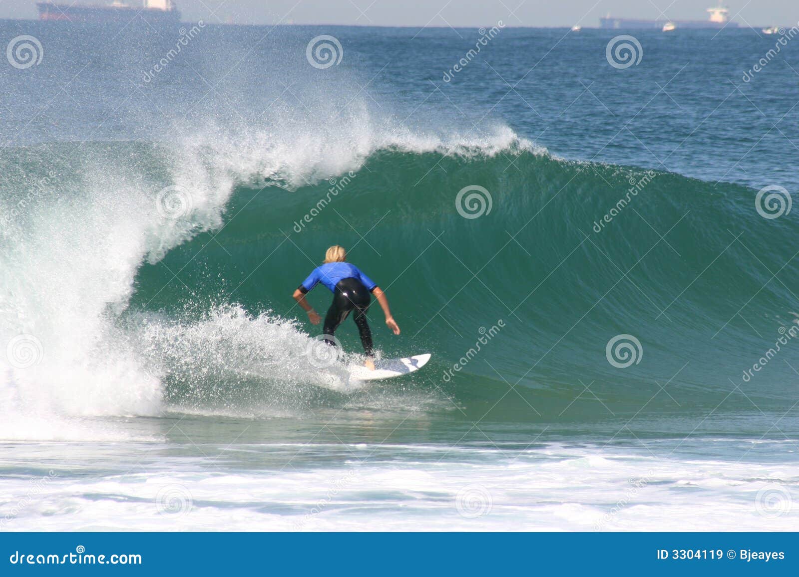 Blue surfer stock image. Image of sports, wave, risk, leisure - 3304119