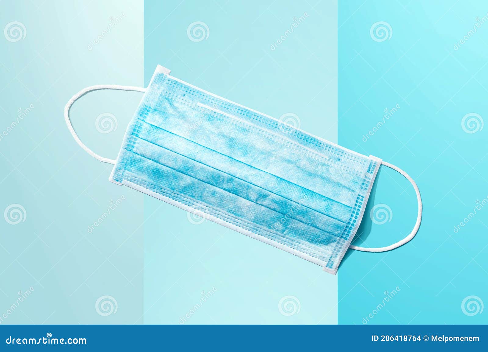Blue surgical mask stock photo. Image of facial, safety - 206418764