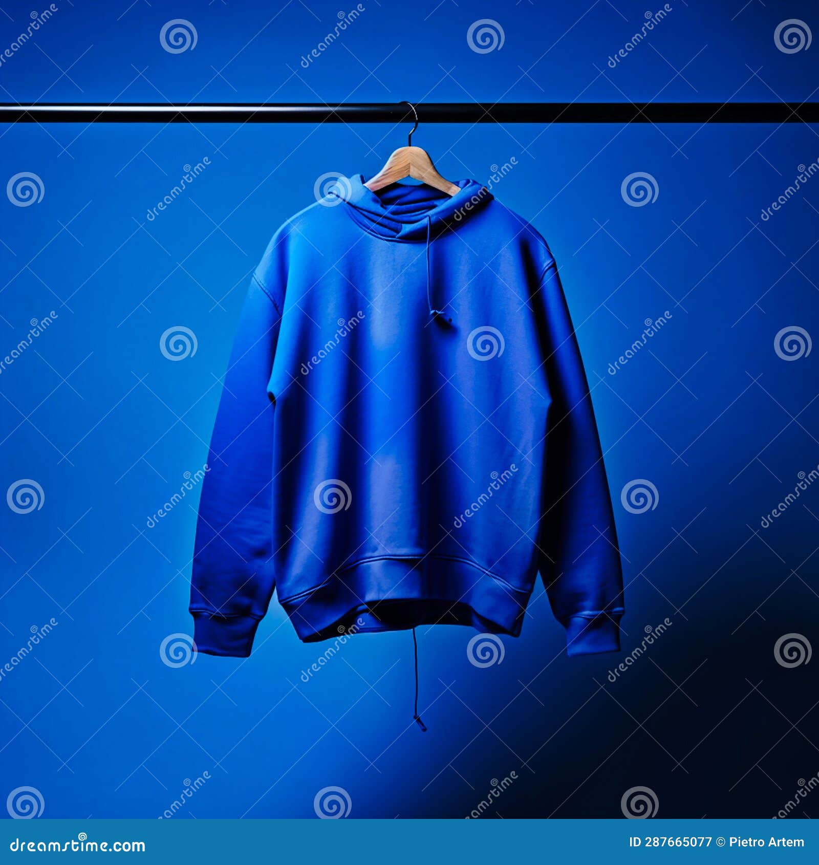 Blue Sweater on a Blue Background. Generative AI Stock Image - Image of ...