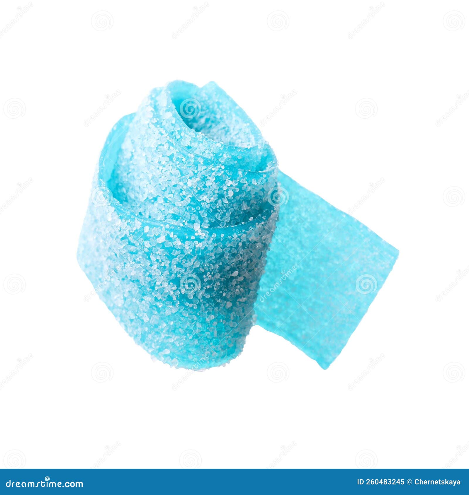 Blue Sweet Jelly Candy on White Background Stock Image - Image of ...