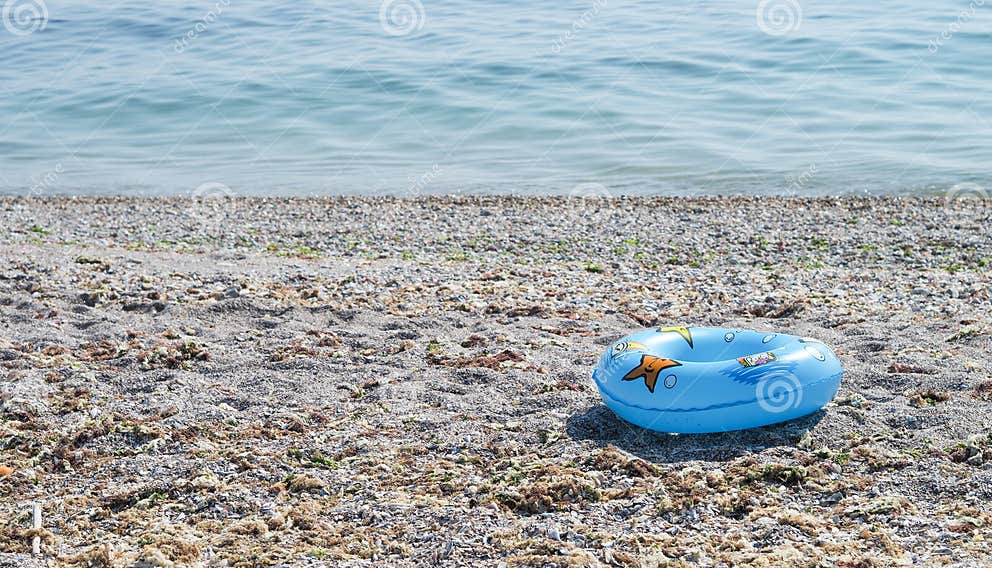 Blue swim ring stock photo. Image of landscape, lifestyles - 58131186