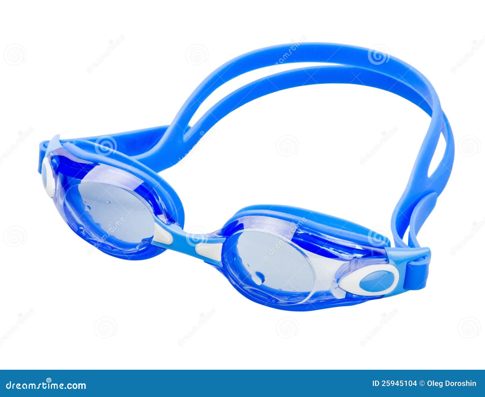 Blue swimming goggles stock photo. Image of safety, goggles - 25945104