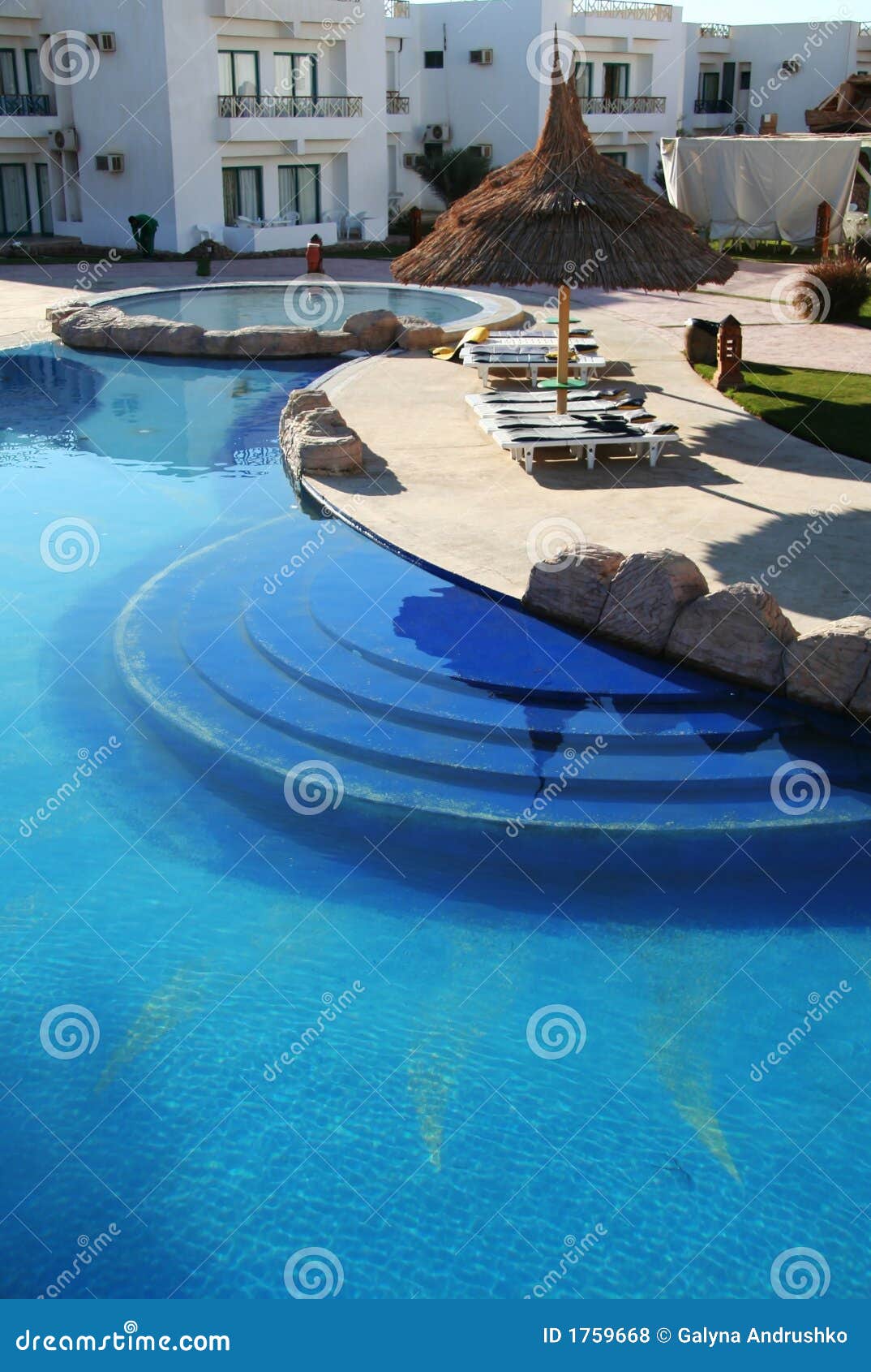 Blue swimming pool stock photo. Image of basin, enjoyment - 1759668