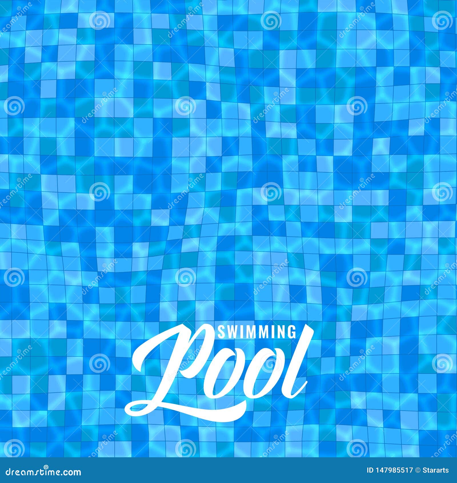 Spa Pool With Caustics Light. A Bright Clear Water In The Stone Pool ...