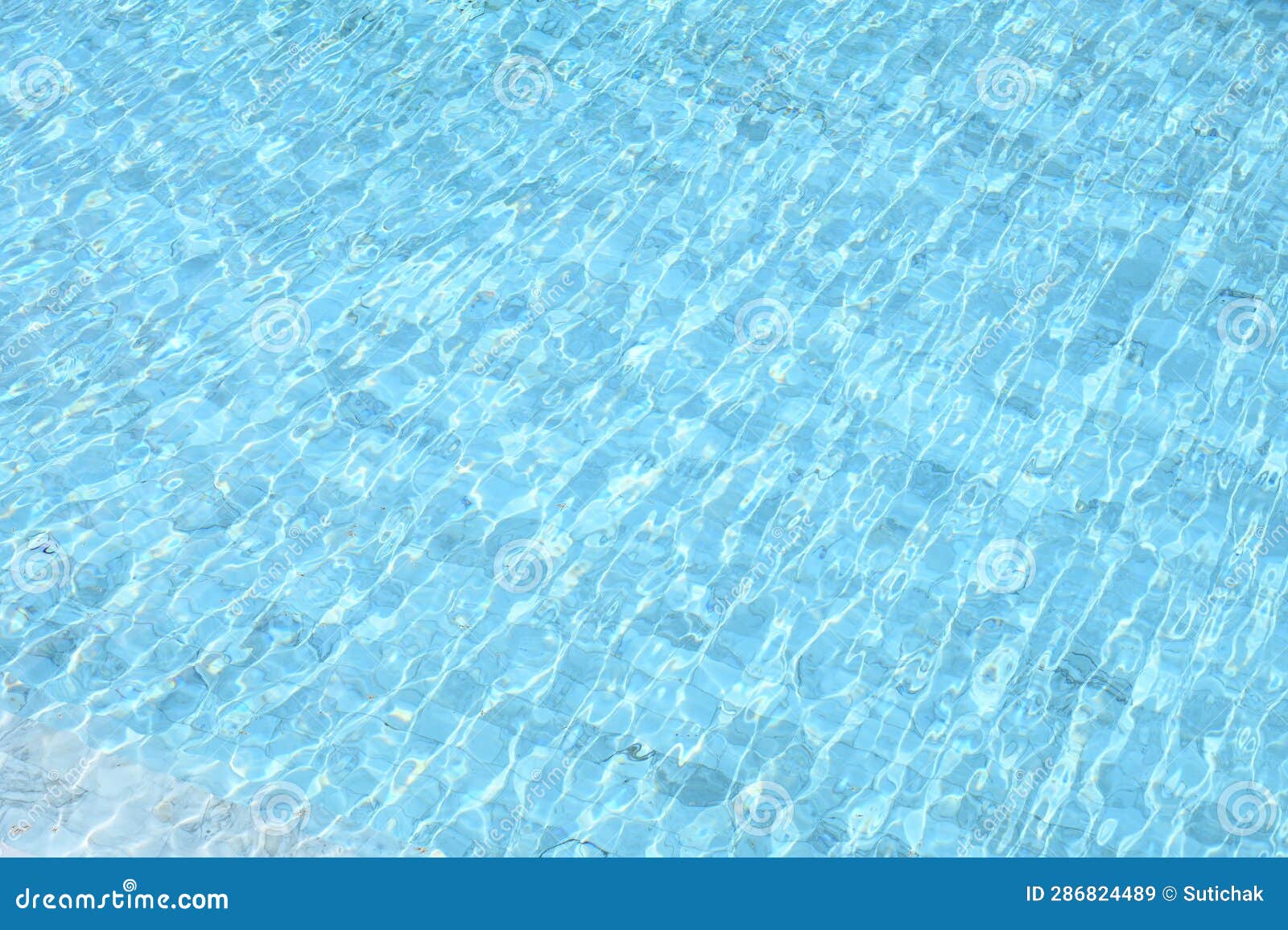 Blue Swimming Pool, Beautiful Pool Texture Background in Springtime ...