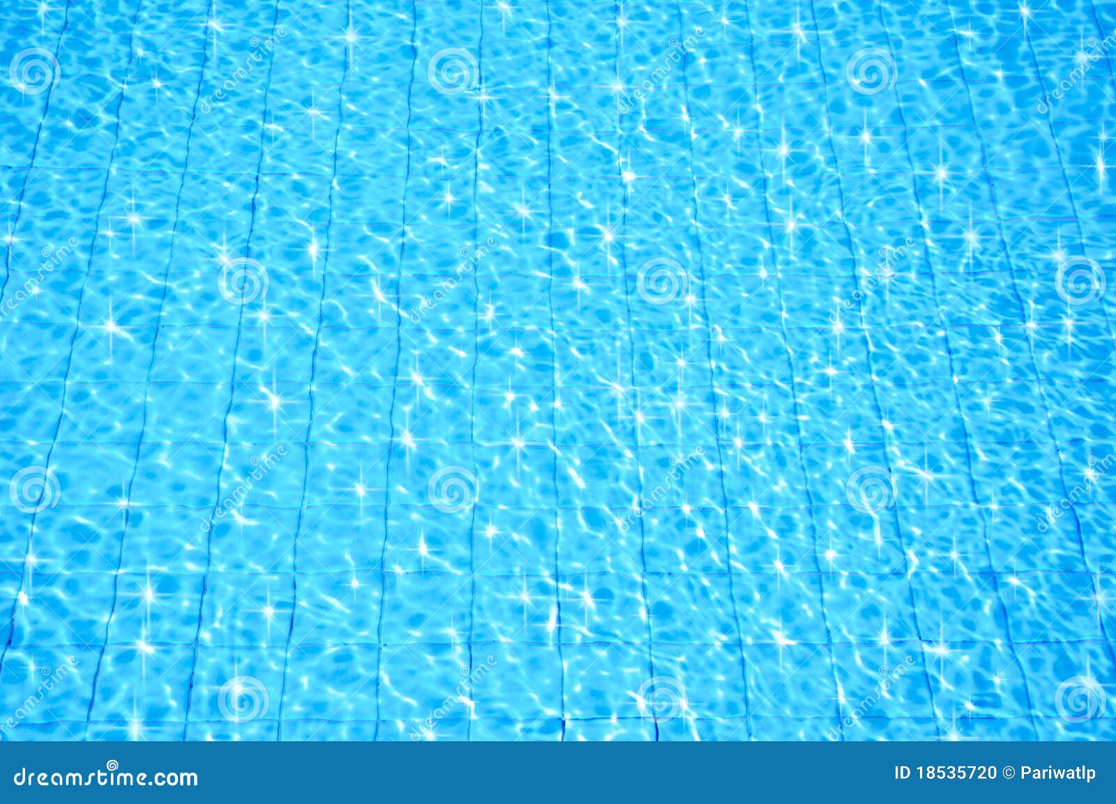 Blue Swimming Pool with Reflection Stock Photo - Image of sparse ...