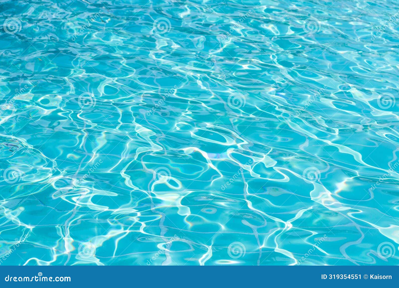 Blue Swimming Pool Water Surface and Ripple Wave Background. Summer ...