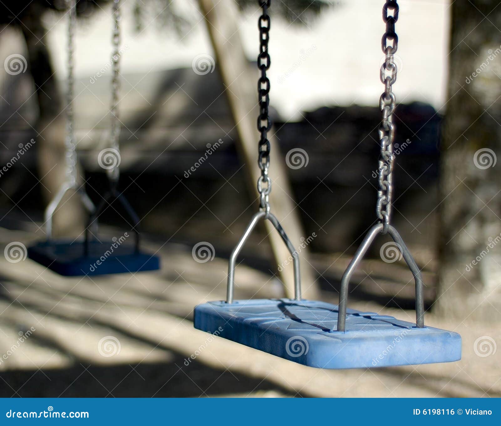 Blue Swing stock photo. Image of happy, melancholy, game - 6198116