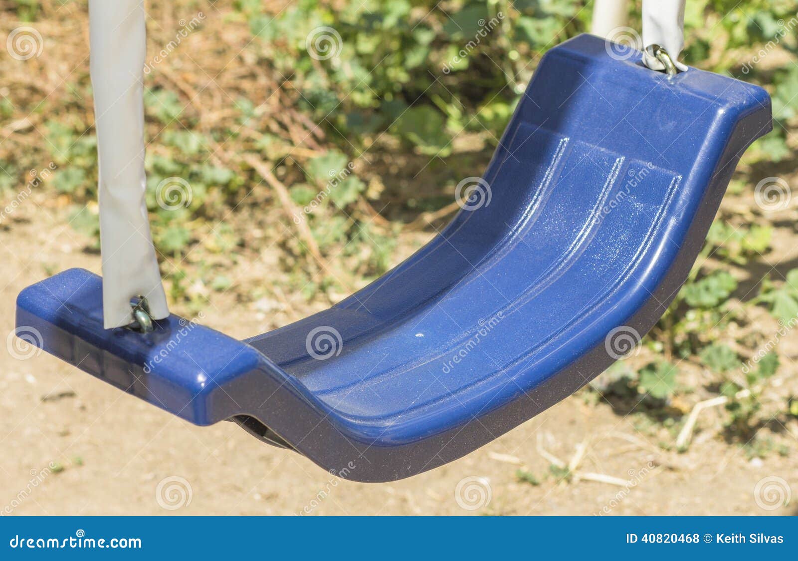 Blue swing stock photo. Image of playing, outdoor, close - 40820468