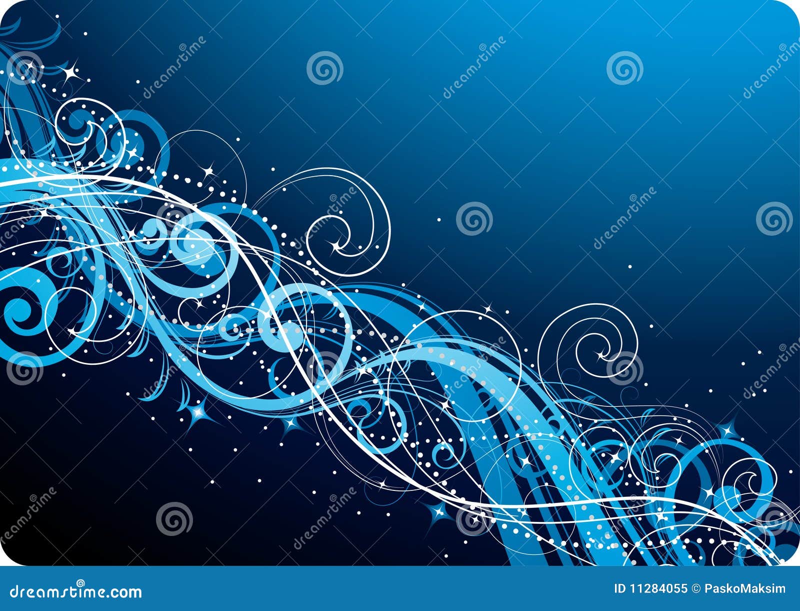 Blue swirl background stock vector. Illustration of rendering - 11284055