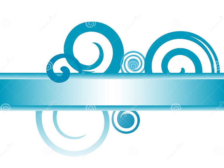 Blue Swirl Banner stock vector. Illustration of dynamic - 13259312