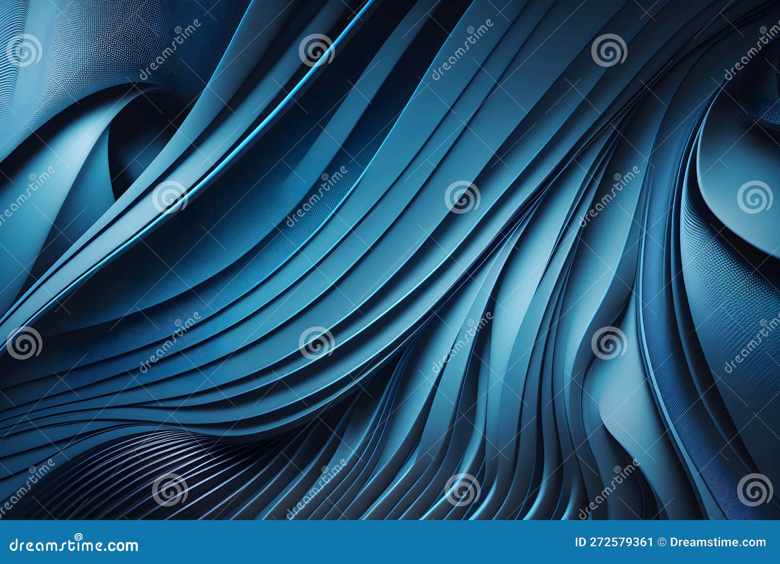 Blue Swirl Lines Background Stock Illustration - Illustration of green ...