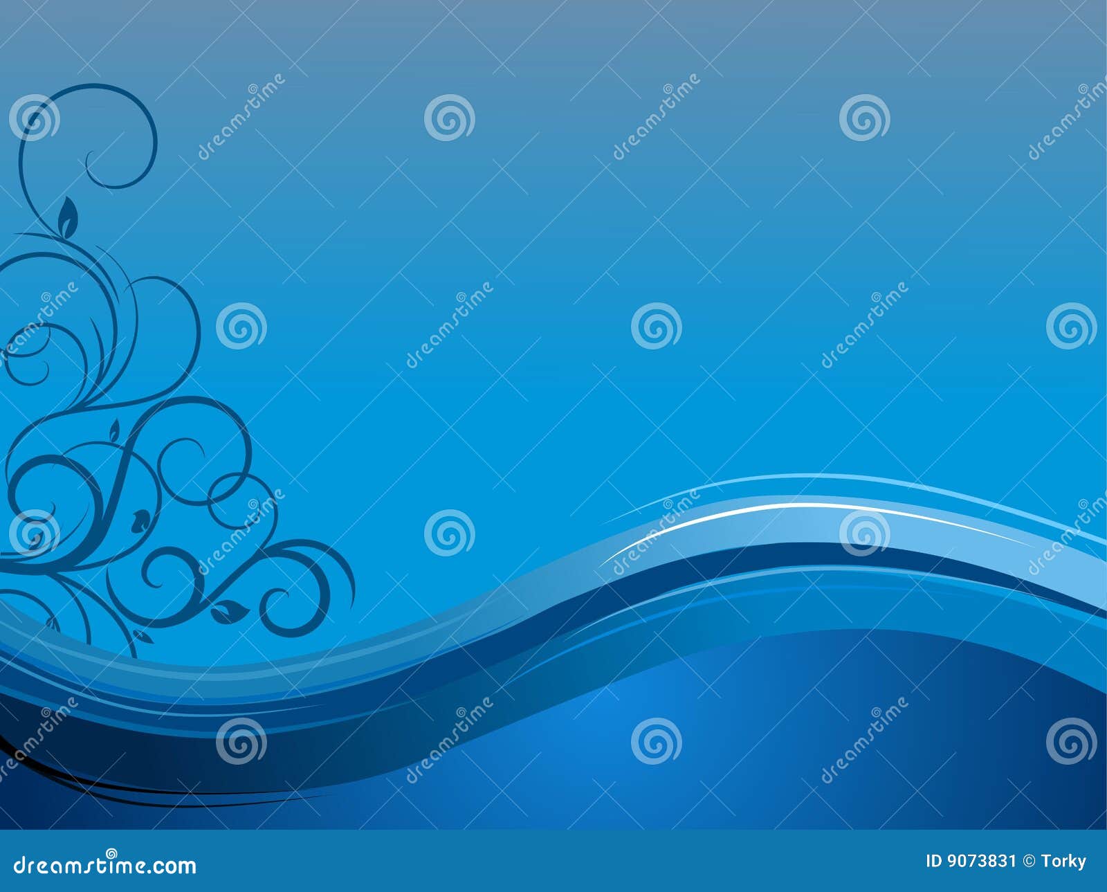 Blue swirls design stock vector. Illustration of energy - 9073831