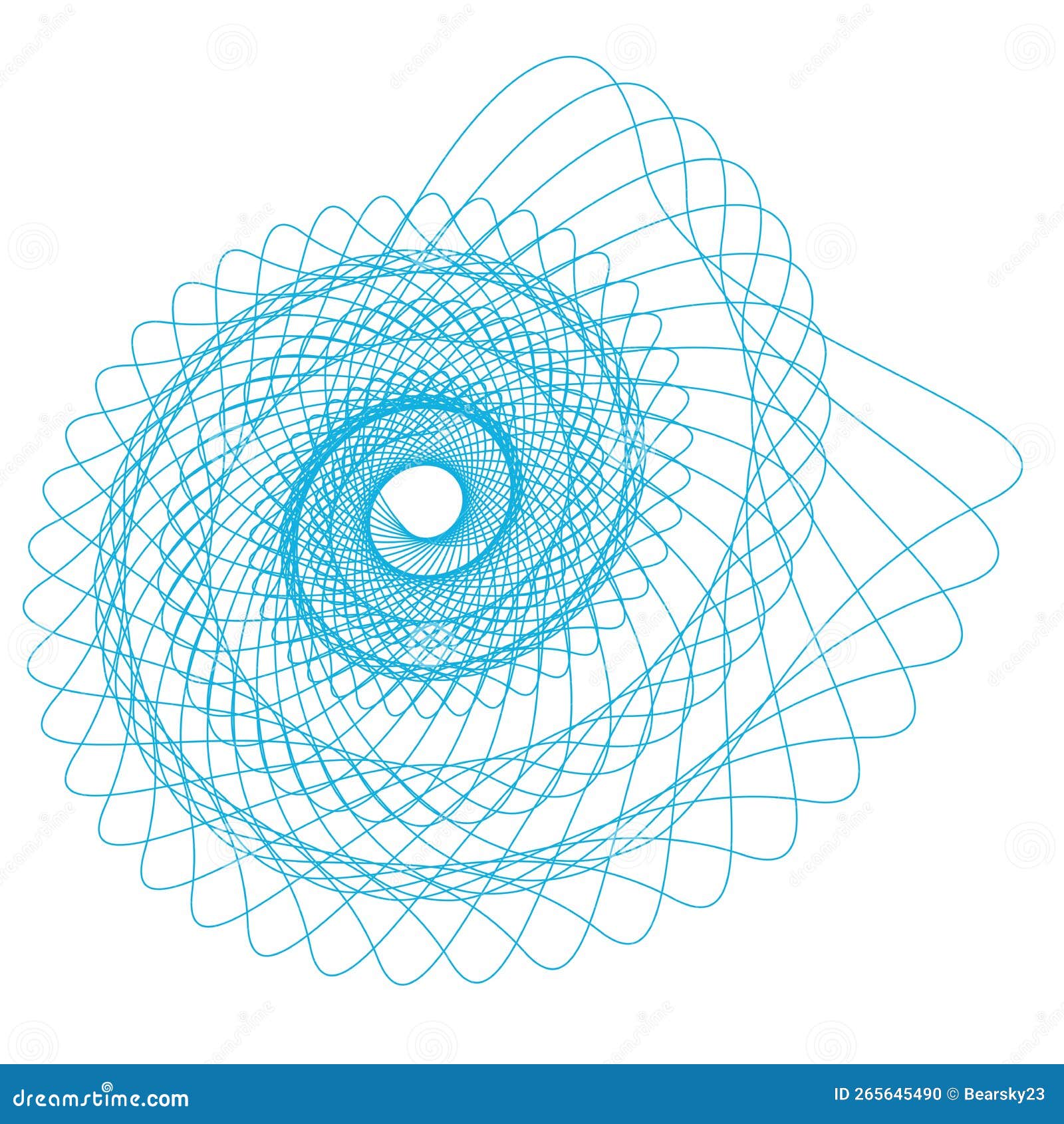 Blue Swirls and Swooshes Vector Accent Line Work Stock Vector ...