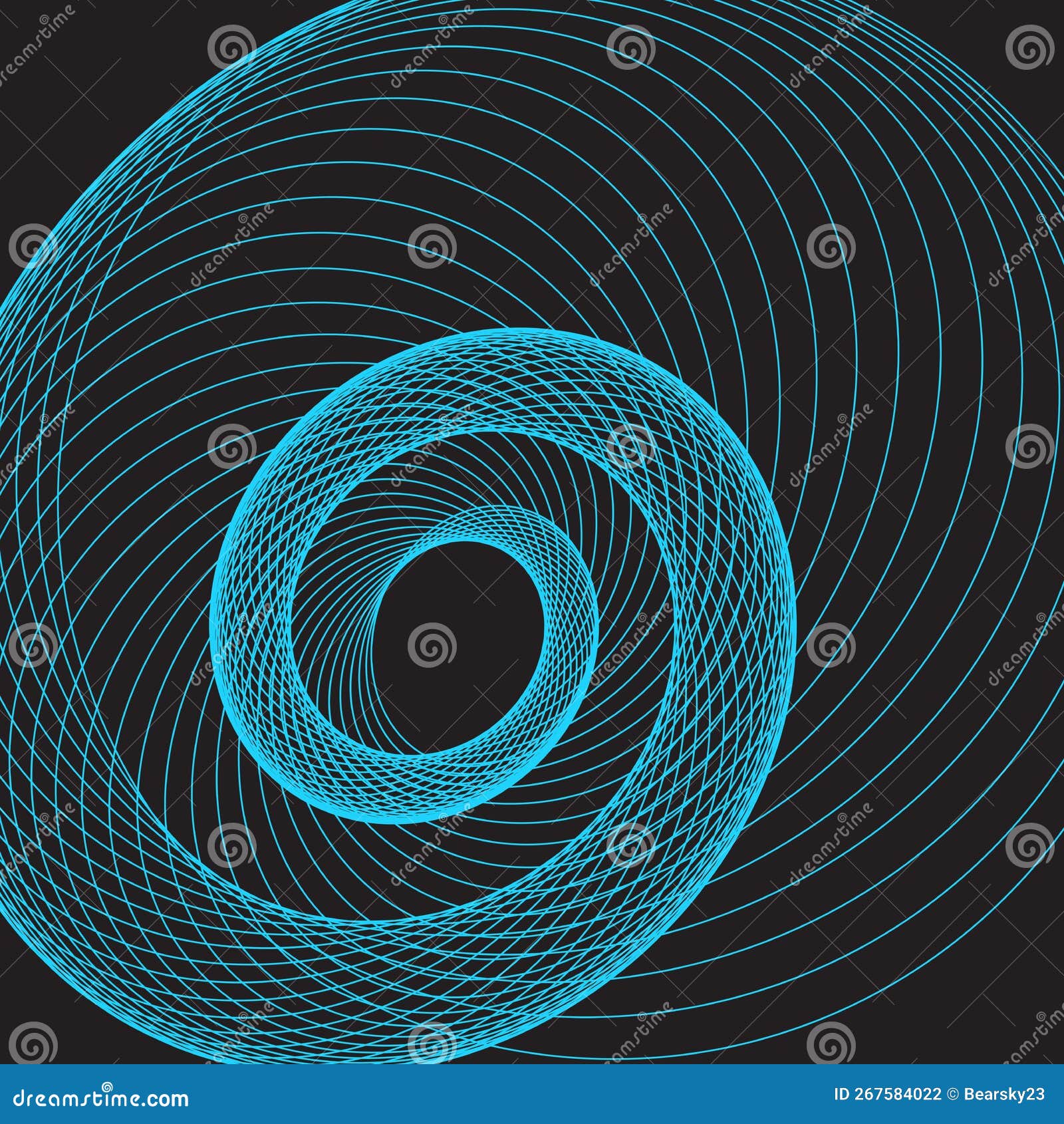 Blue Swirls and Swooshes Vector Accent Line Work Stock Vector ...