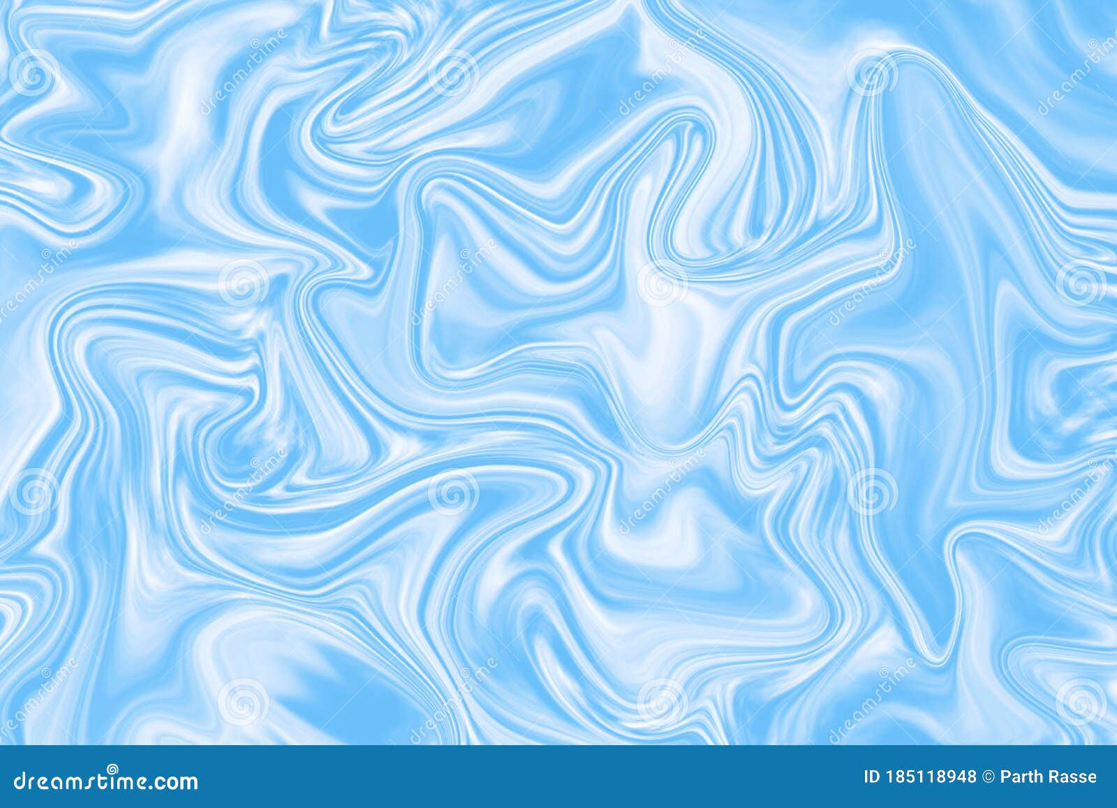 BLUE Swirly Colored Abstract Background with Silky Fluid Liquid Effect ...
