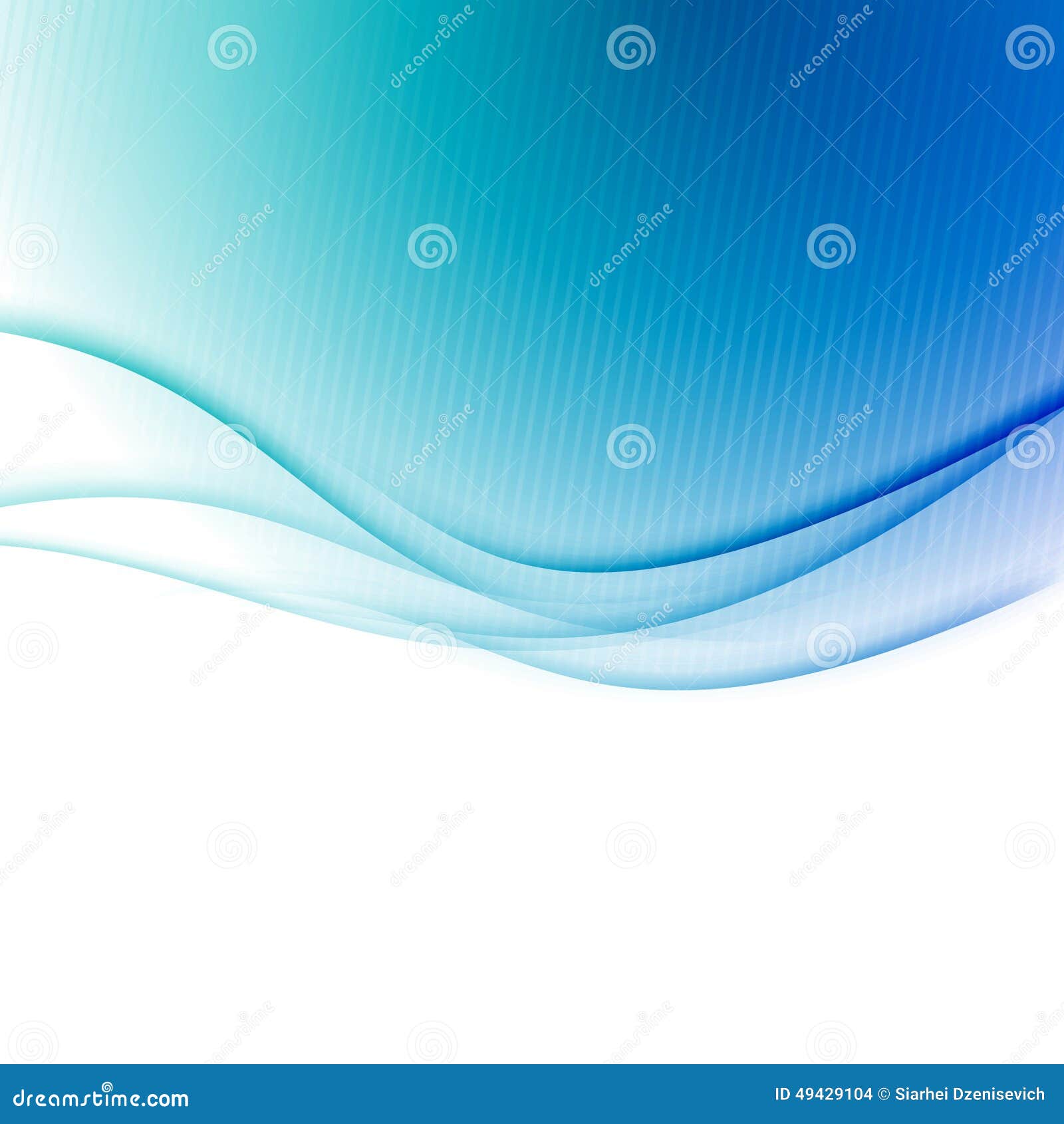 Blue Swoosh Border Wave Folder Background Stock Vector - Illustration ...