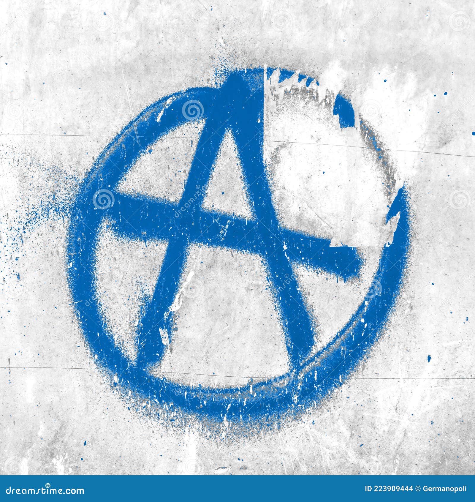 Symbol of anarchy stock photo. Image of ballot, concrete - 223909444