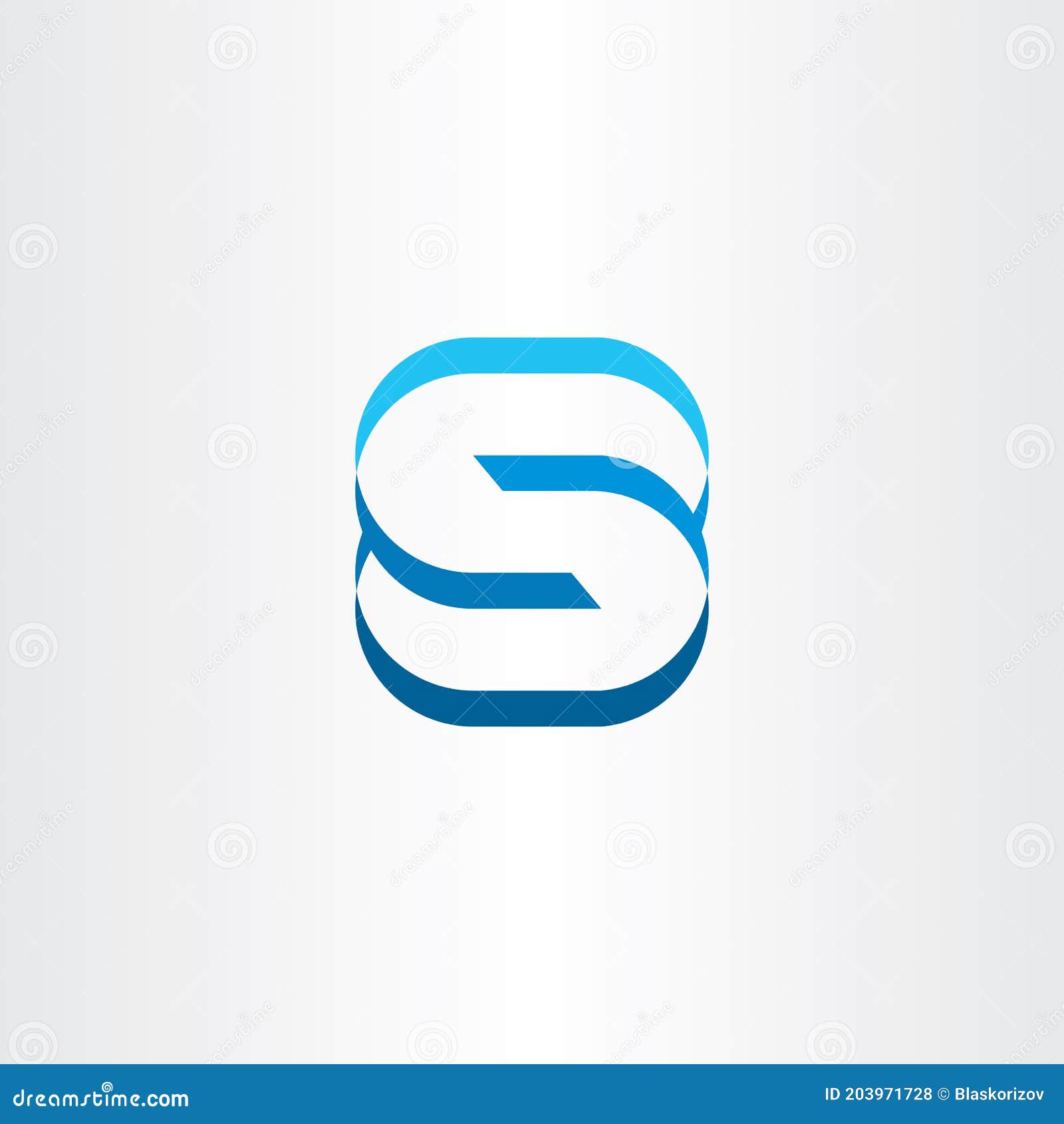 Blue Symbol S Logo Letter Logotype Vector Sign Stock Vector ...