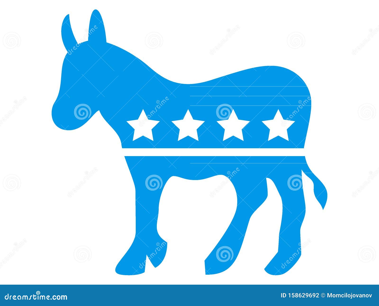 Blue Symbol of USA Democratic Party Editorial Photography ...