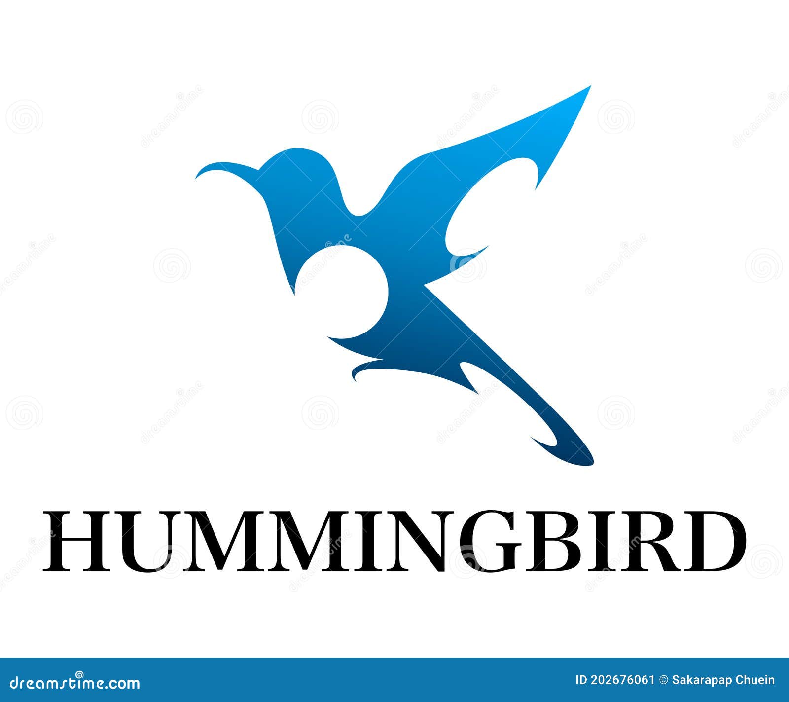 Blue Symbol Vector Illustration on a White Background of Flying ...