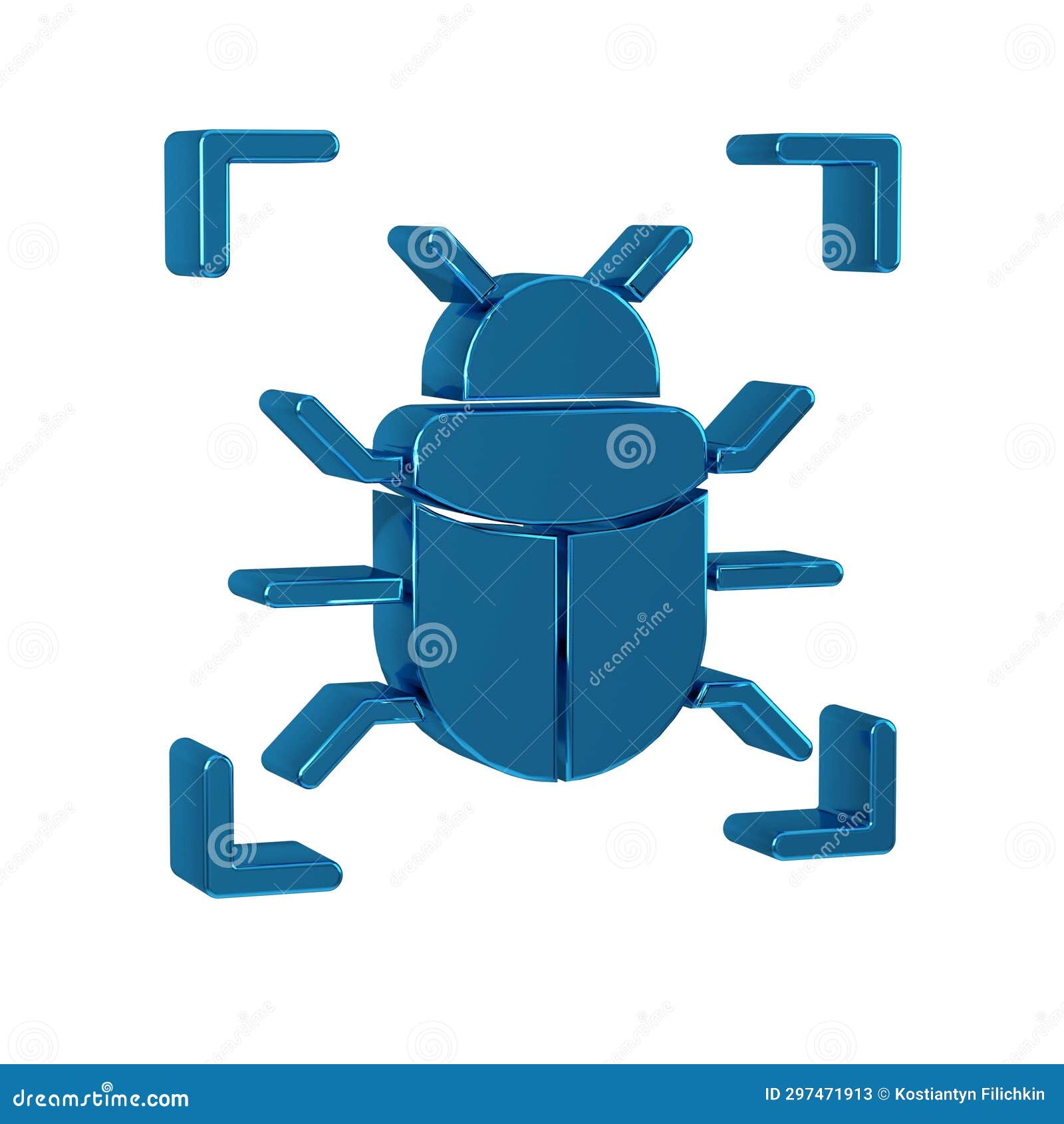 Blue System Bug Concept Icon Isolated on Transparent Background. Code ... Blue System Bug Concept Icon Isolated on Transparent Background. Code ...
