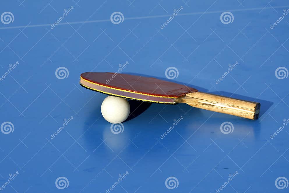 Blue table tennis stock image. Image of action, dunlop - 3258507