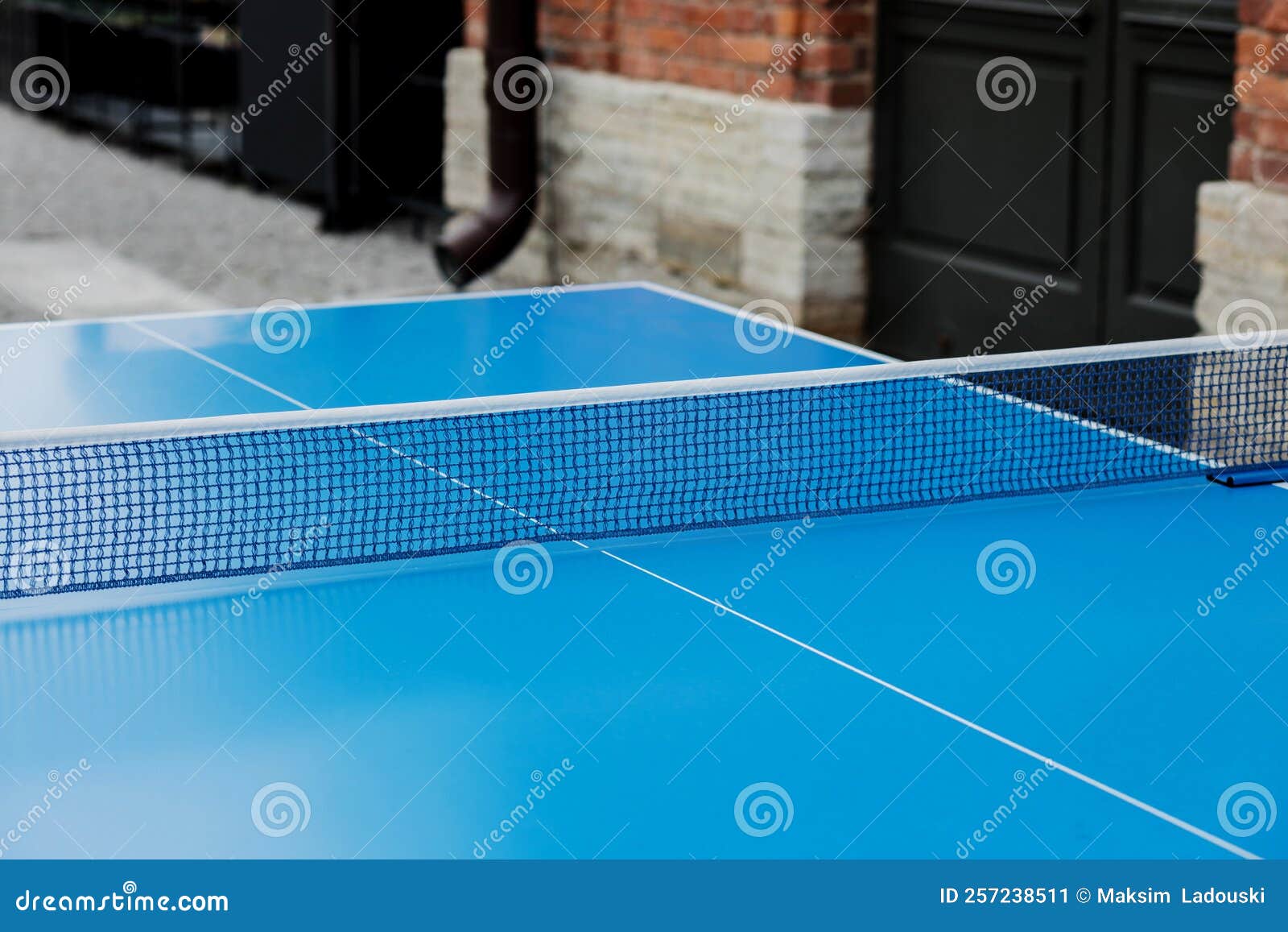 Blue Table Tennis or Ping Pong Stock Image - Image of pingpong, paddle ...