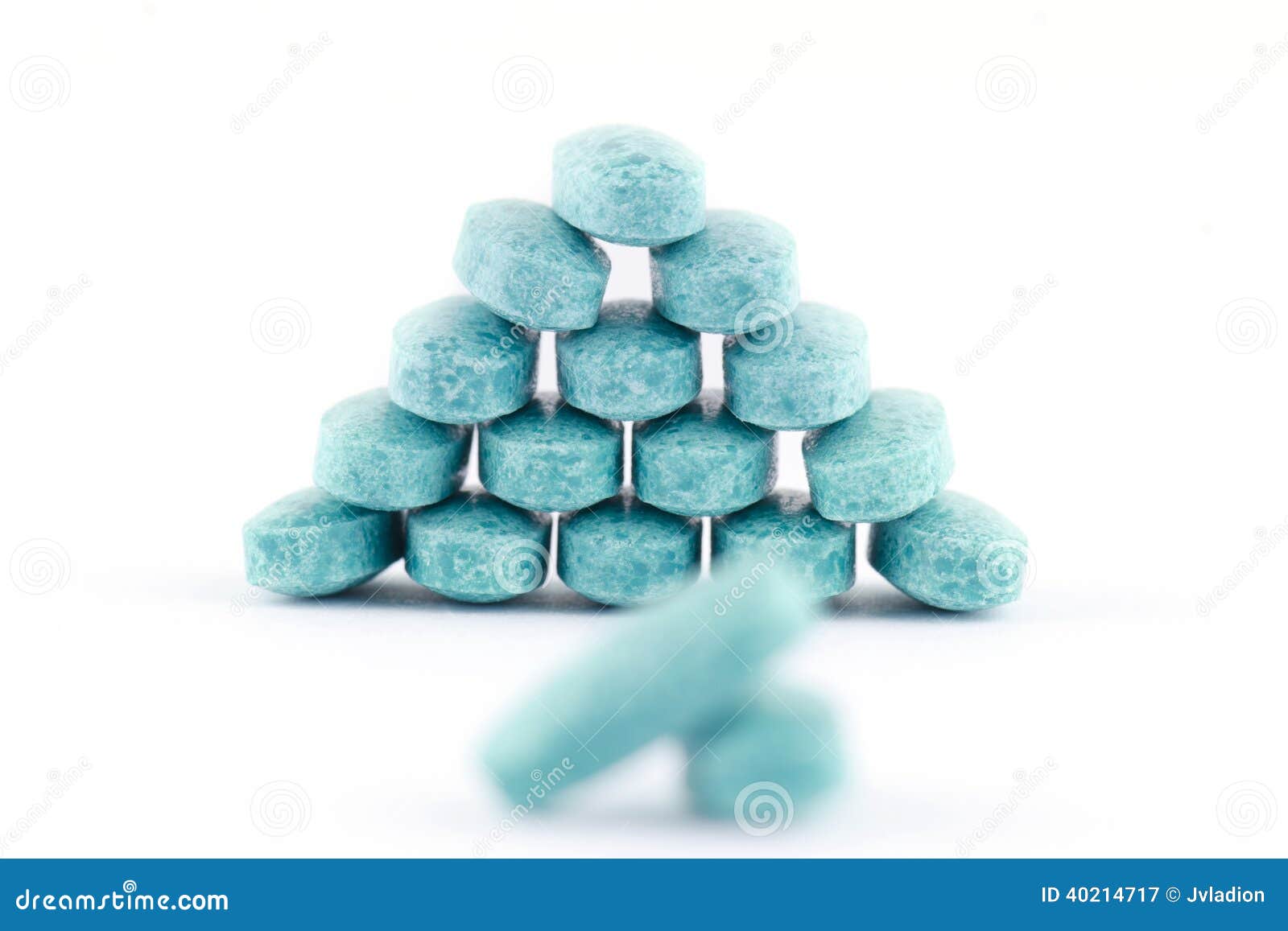 BLUE TABLETS stock image. Image of pyramid, supplements - 40214717