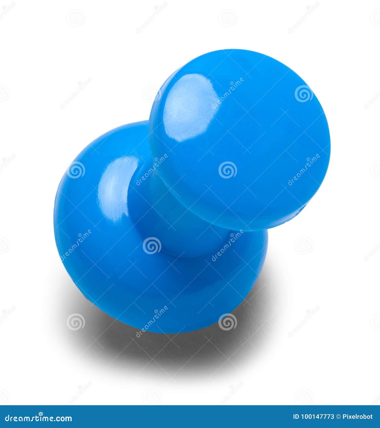 Tack Blue Top stock image. Image of board, isolated - 100147773