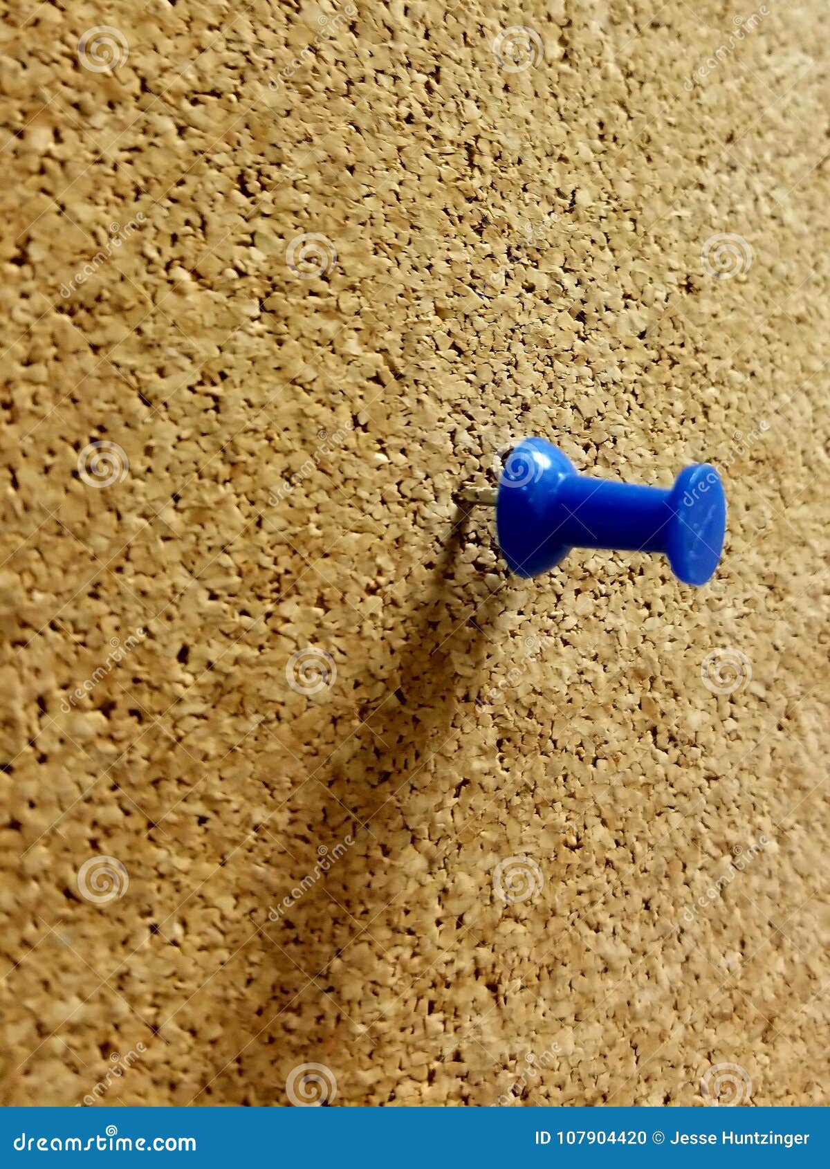 Blue Tack on Tackboard stock photo. Image of closeup - 107904420