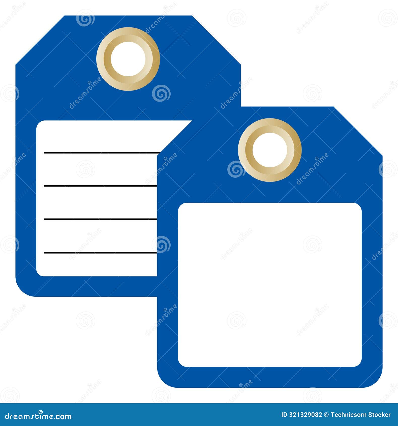 Blue Tag Label Symbol Sign,Vector Illustration, Isolate on White ...
