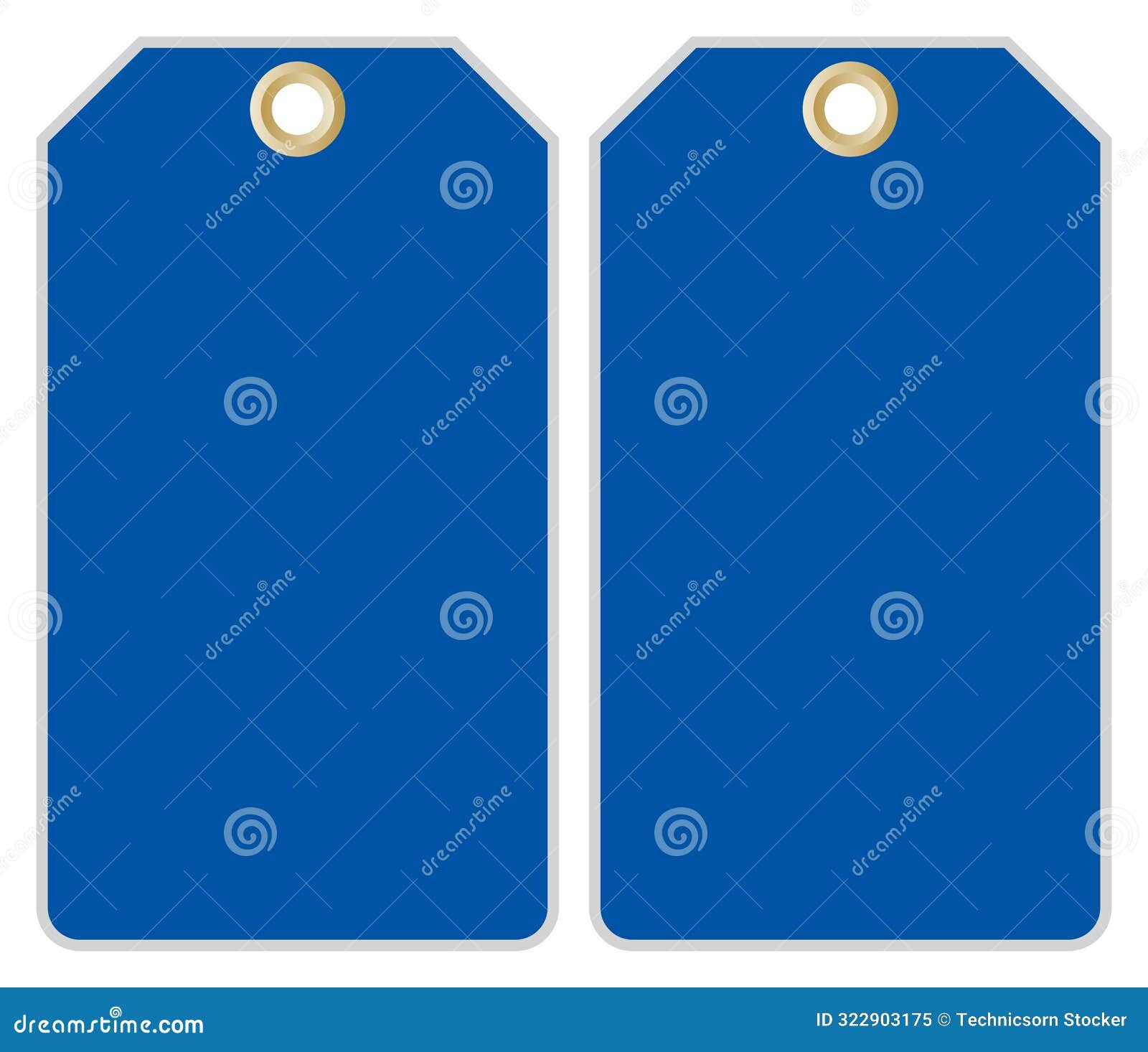 Blue Tag Label Symbol Sign,Vector Illustration, Isolate on White ...