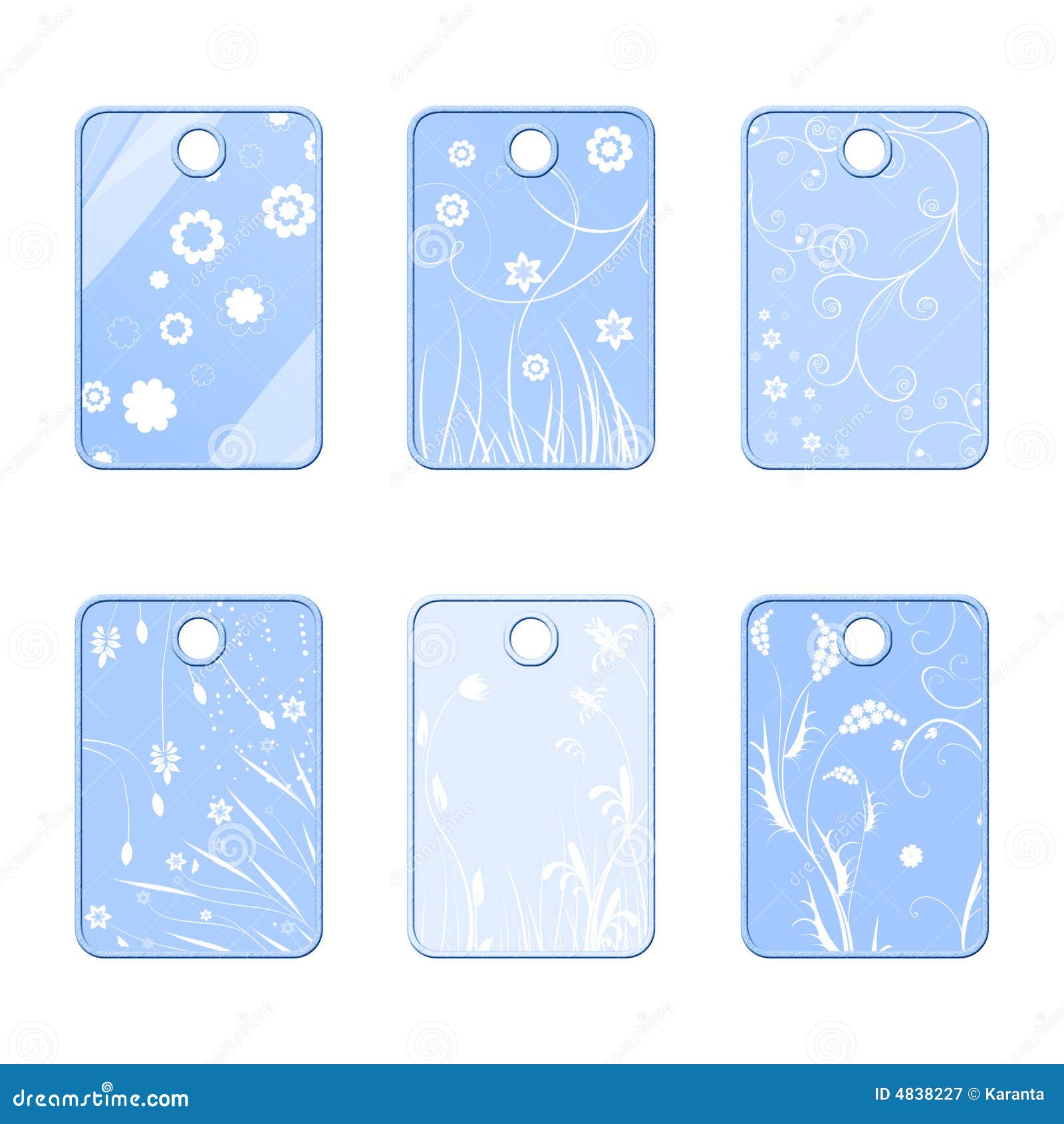 Blue tags stock illustration. Illustration of decor, modern - 4838227