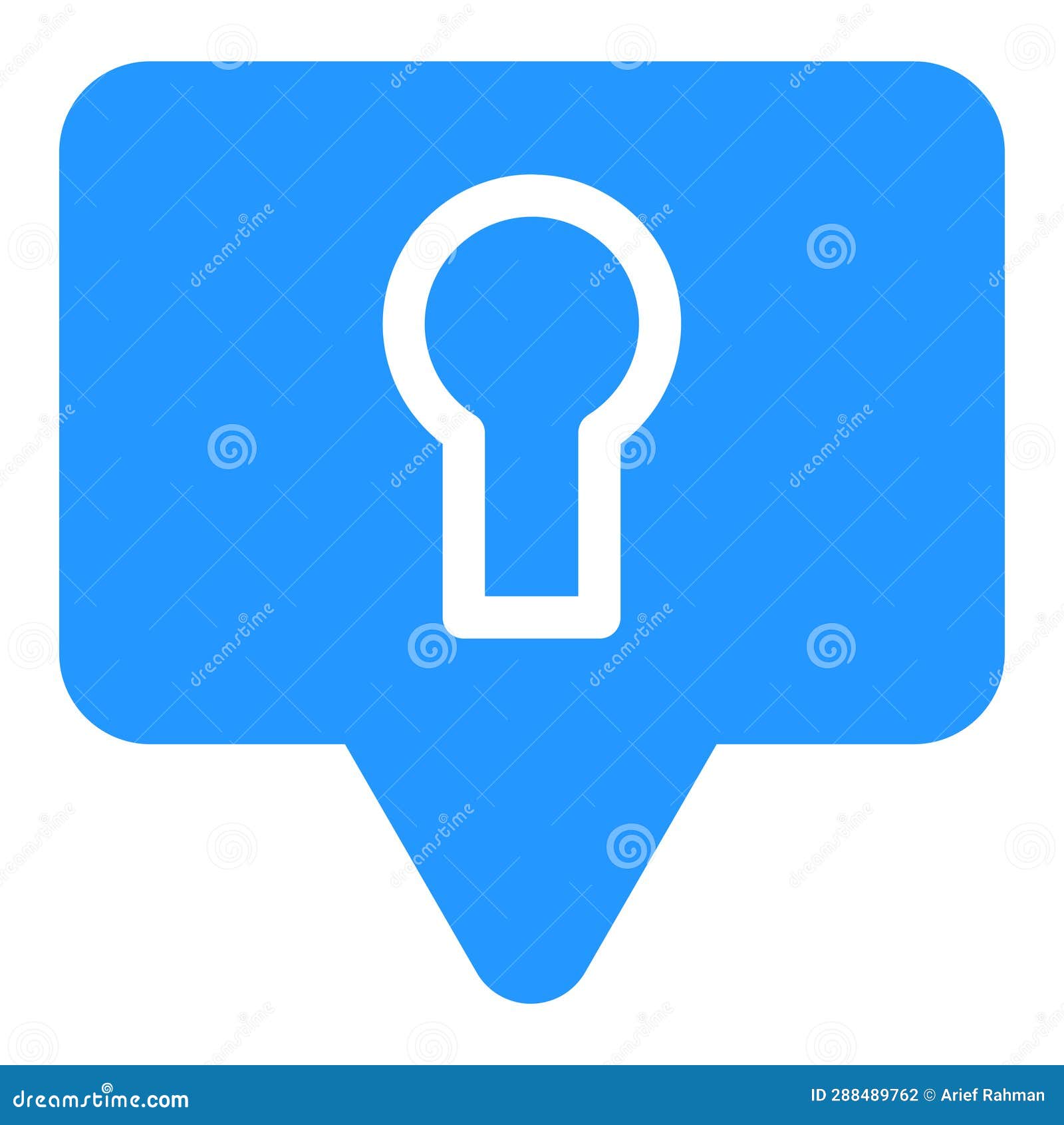 Blue Talk Icon Isolated on White Background Stock Illustration ...