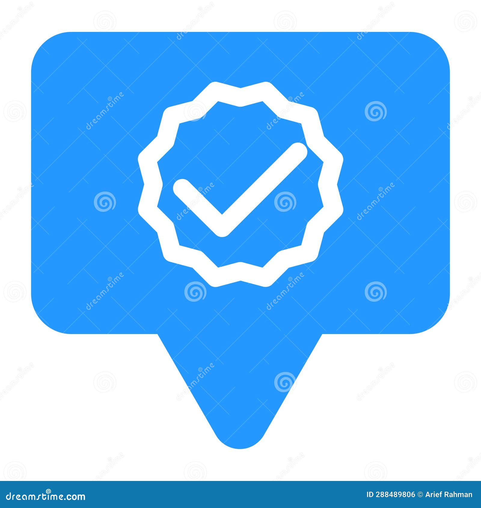 Blue Talk Icon Isolated on White Background Stock Illustration ...
