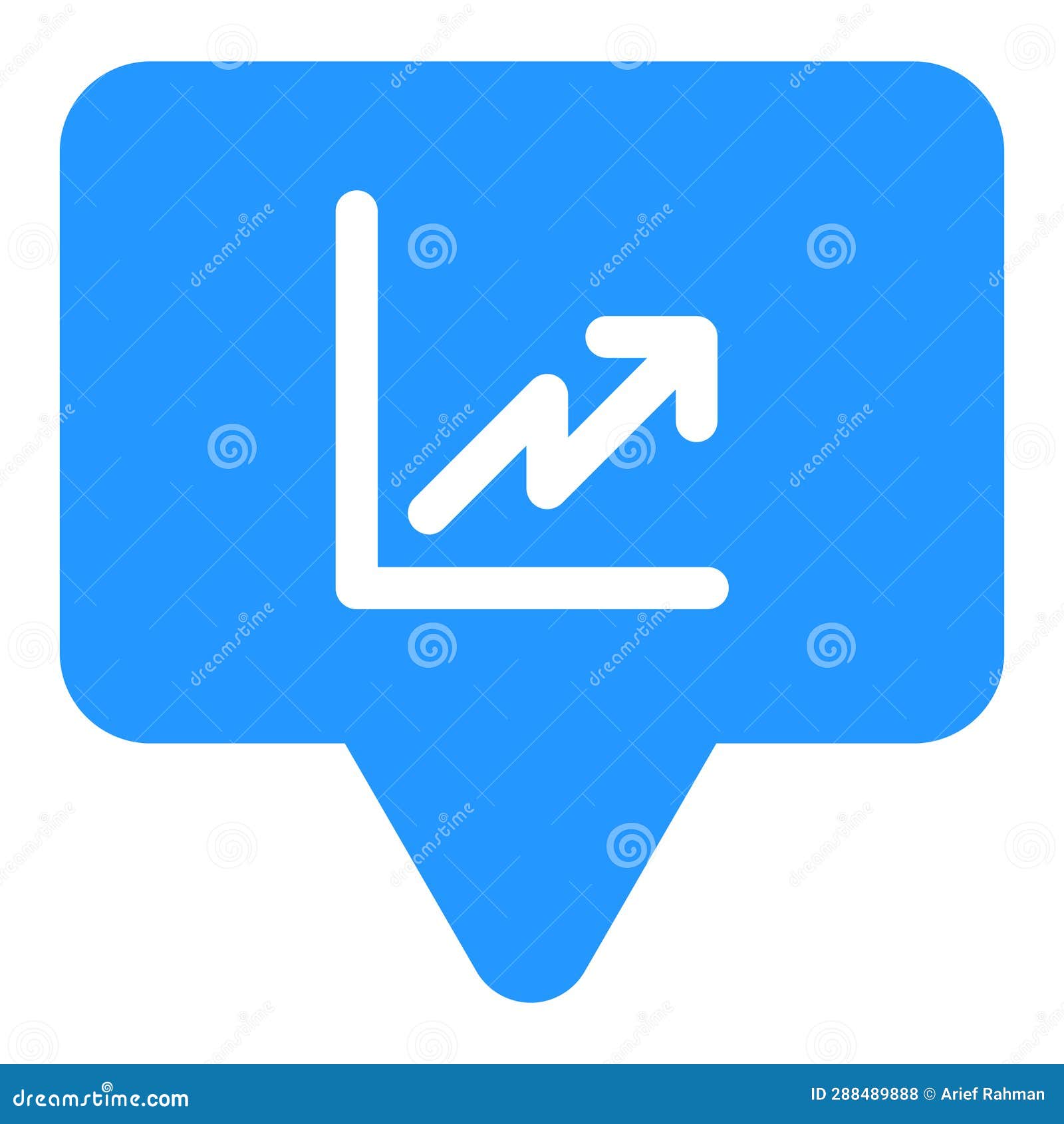 Blue Talk Icon Isolated on White Background Stock Vector - Illustration ...